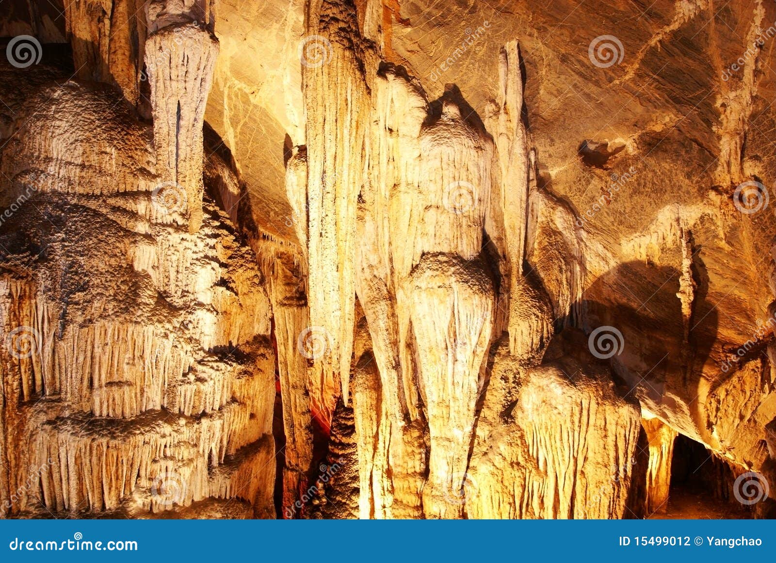 Stalactite and stone fall stock photo. Image of rock - 15499012