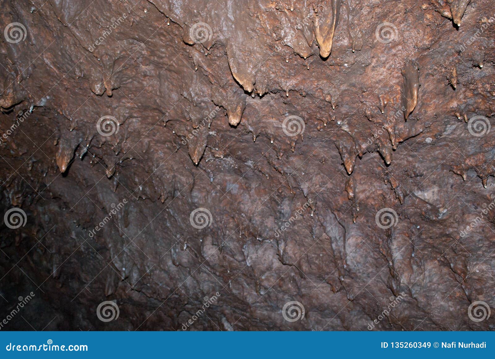 Stalactite Structure on the Cave Wall Stock Image - Image of surface ...