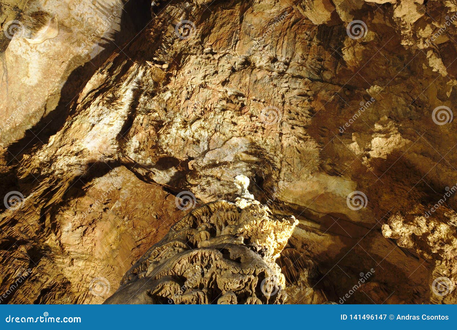Stalactites on Ceiling from Cave Baradla in Aggtelek, Hungary Stock ...