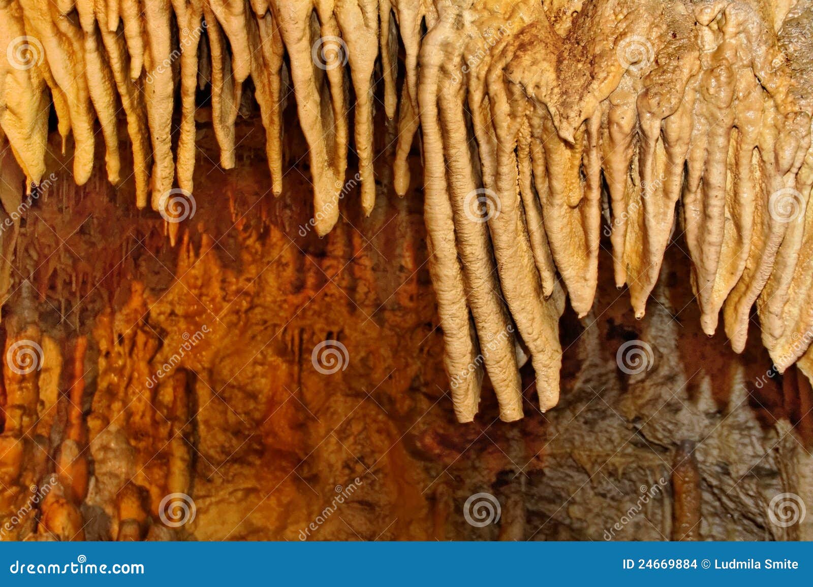 Stalactites forming. stock photo. Image of brown, adventure - 24669884