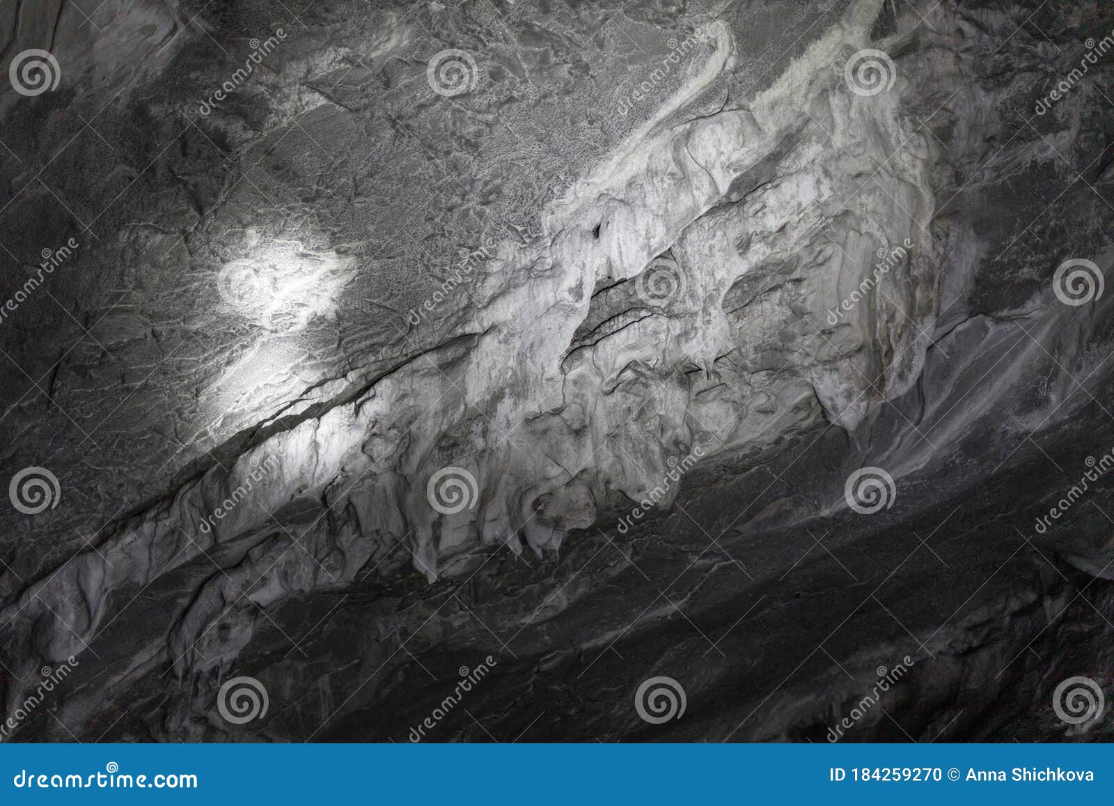 Stalactites Hanging from the Ceiling of the Cave Stock Photo - Image of ...