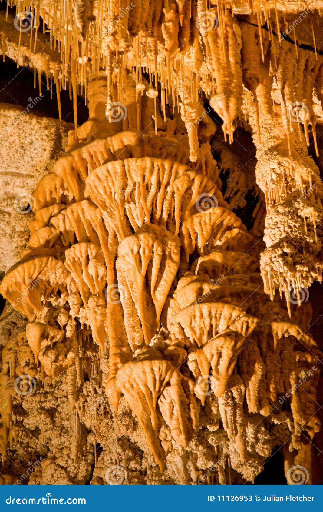 Stalactites and Stalagmites in Bermuda Stock Image - Image of chemical ...