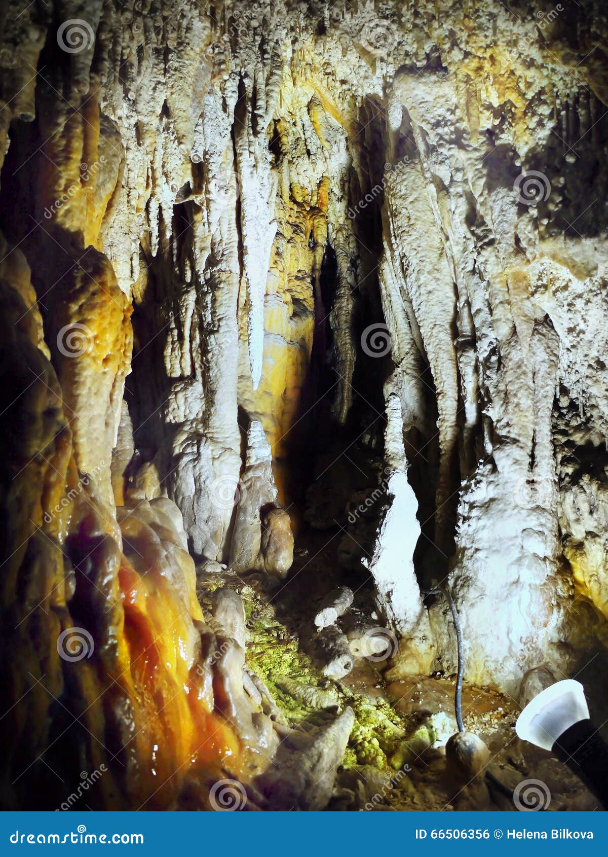 Stalagmite and Stalactite stock photo. Image of karst - 66506356