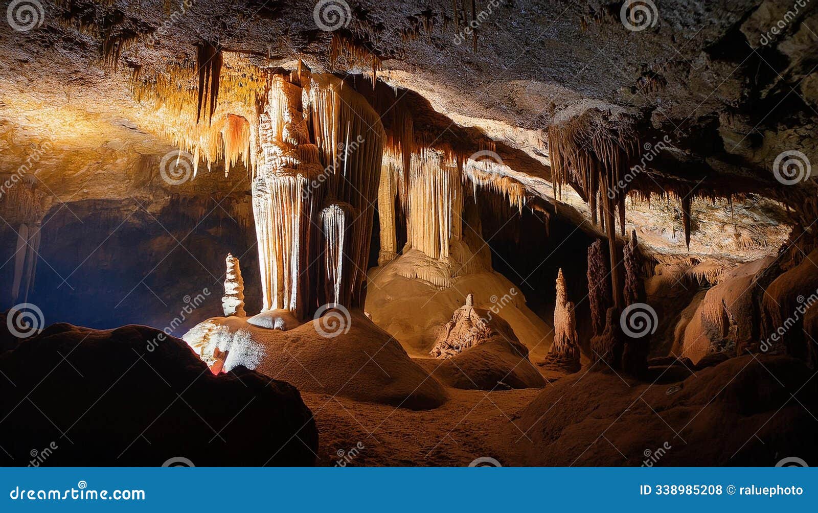 Stalagmites Inside The Caves, Beautiful Nature Royalty-Free Stock Image ...