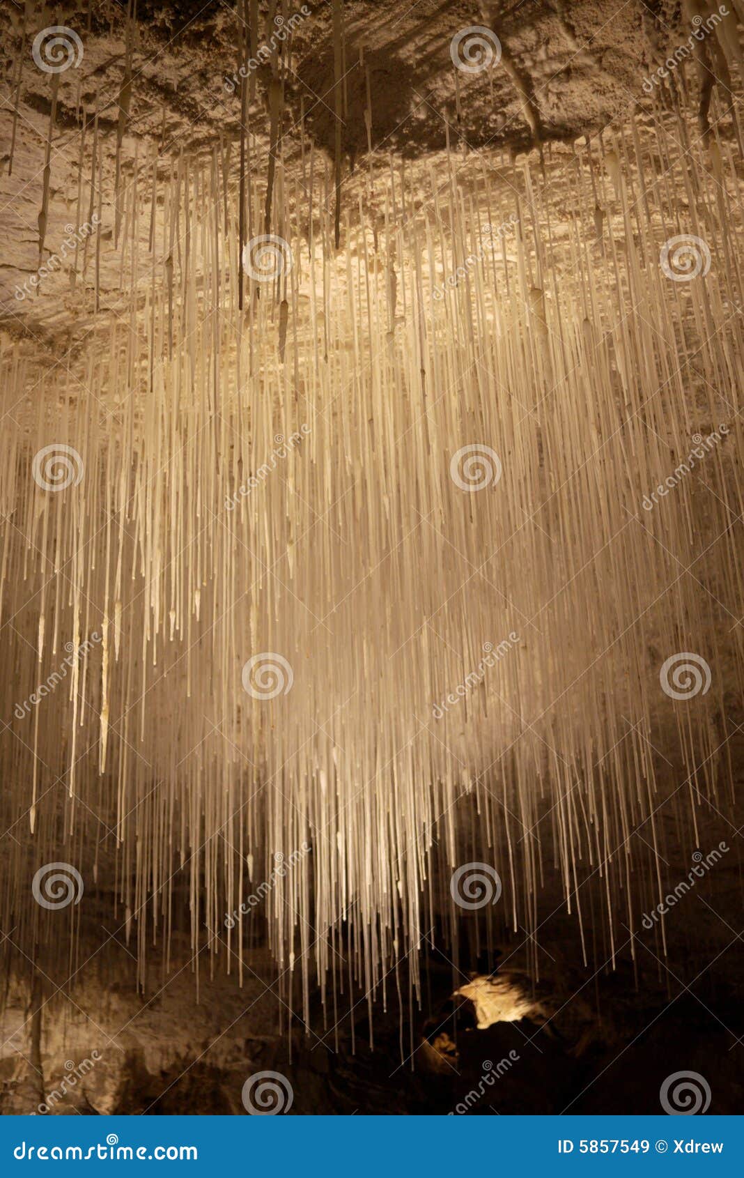 Stalagmites and Stalactites Stock Image - Image of light, cave: 5857549
