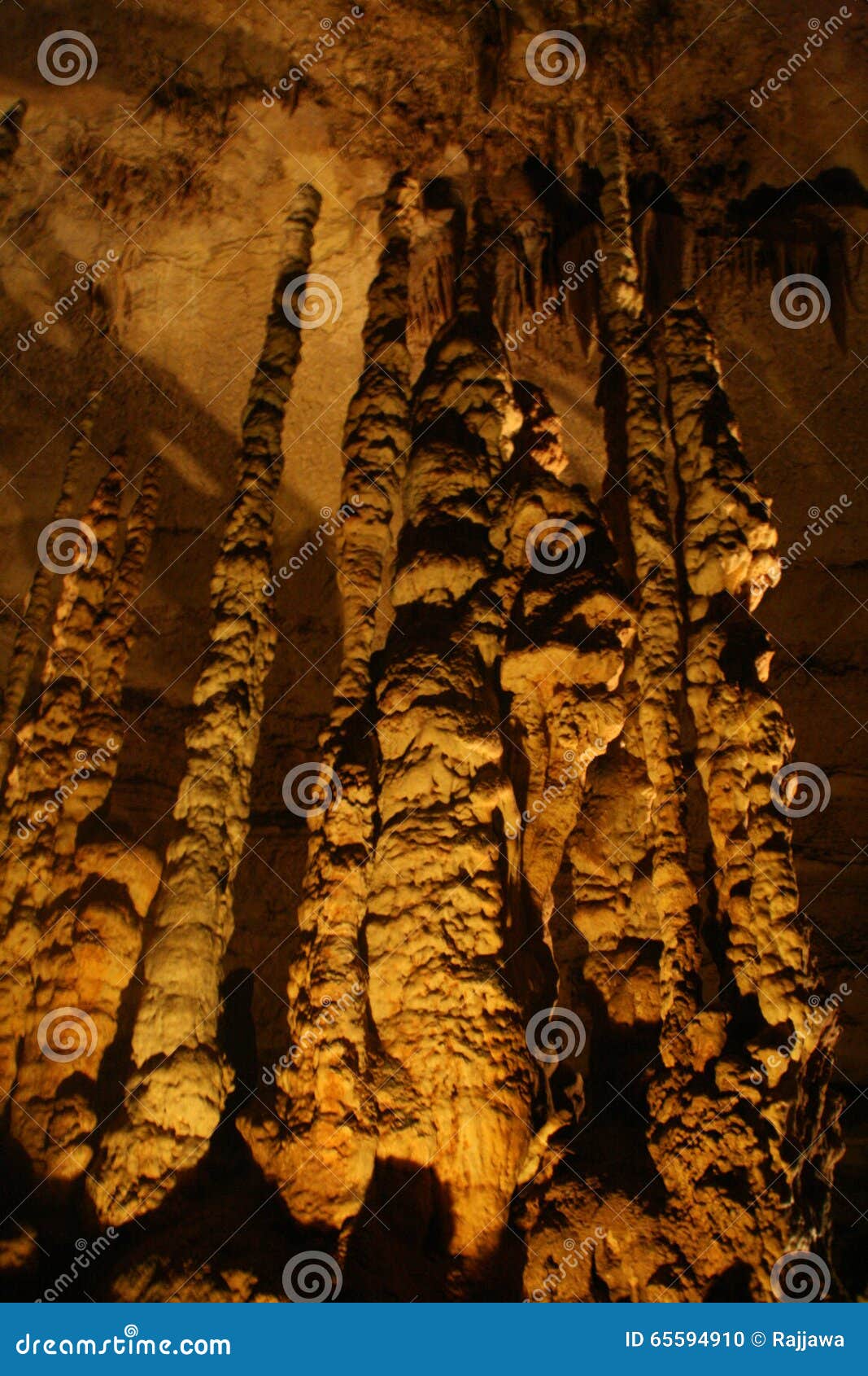 Stalagmites stock photo. Image of lights, learning, caves - 65594910