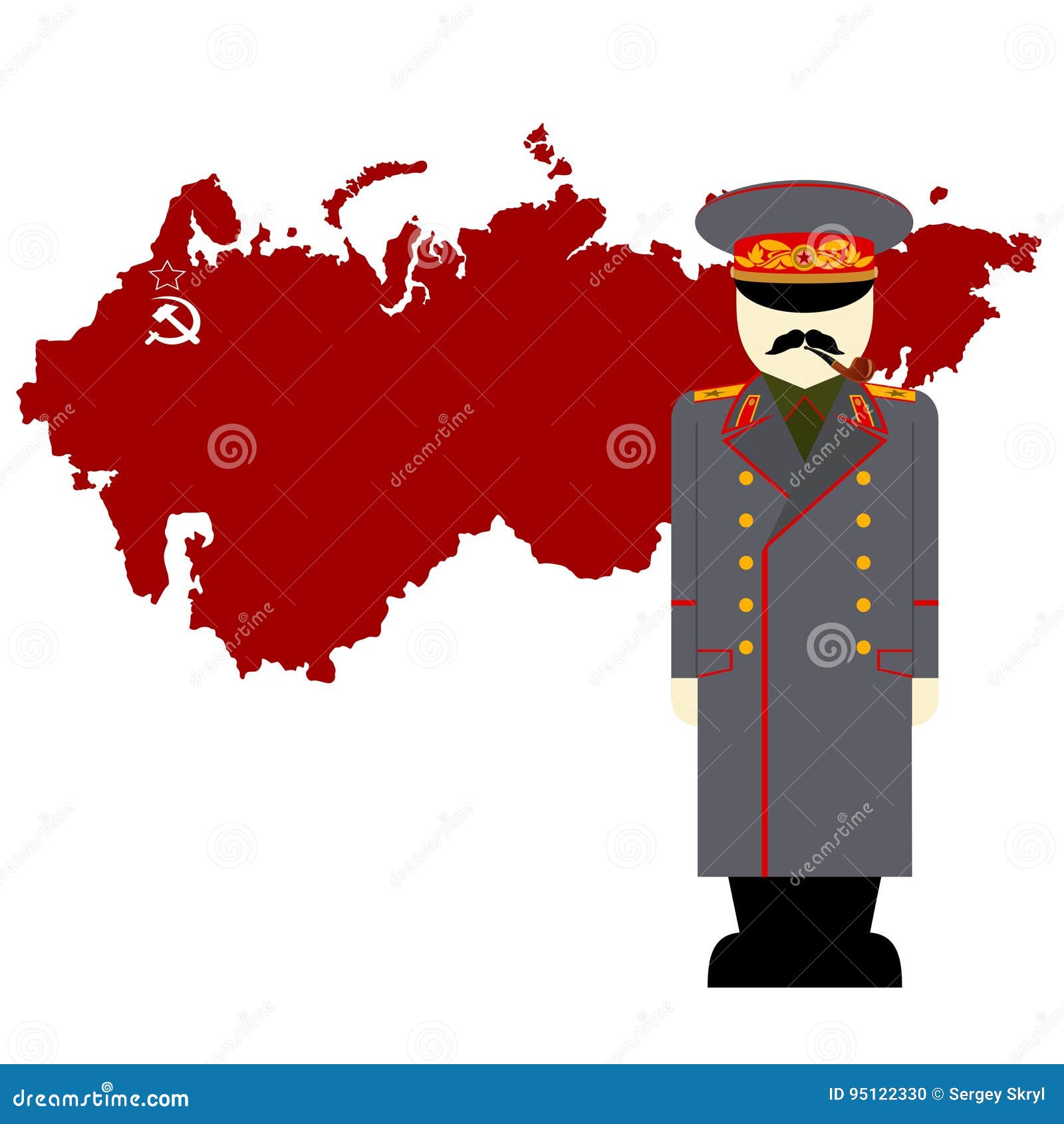 Stalin editorial image. Illustration of symbol, star - 95122330