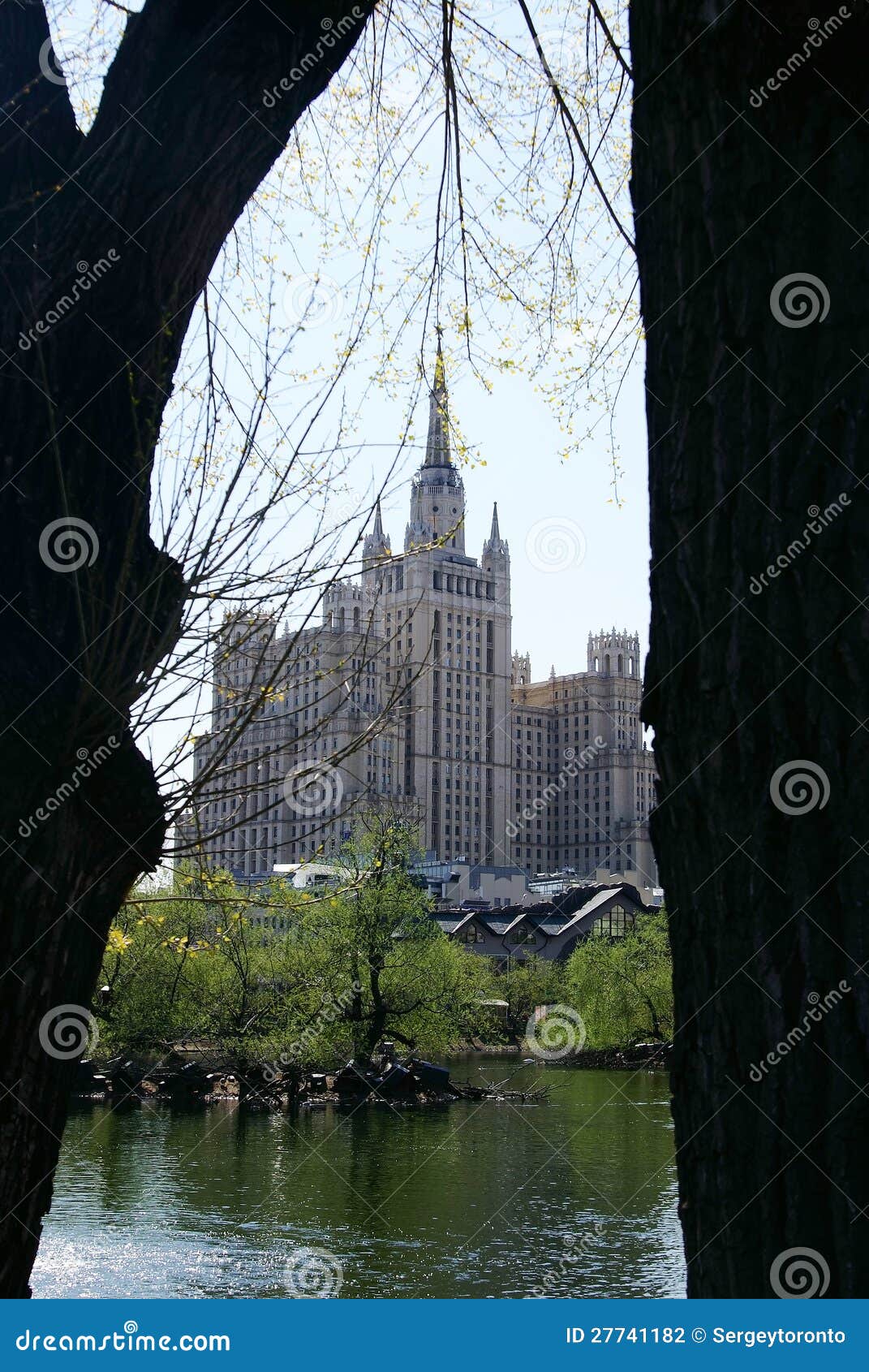 Stalin building in Moscow stock photo. Image of facade - 27741182
