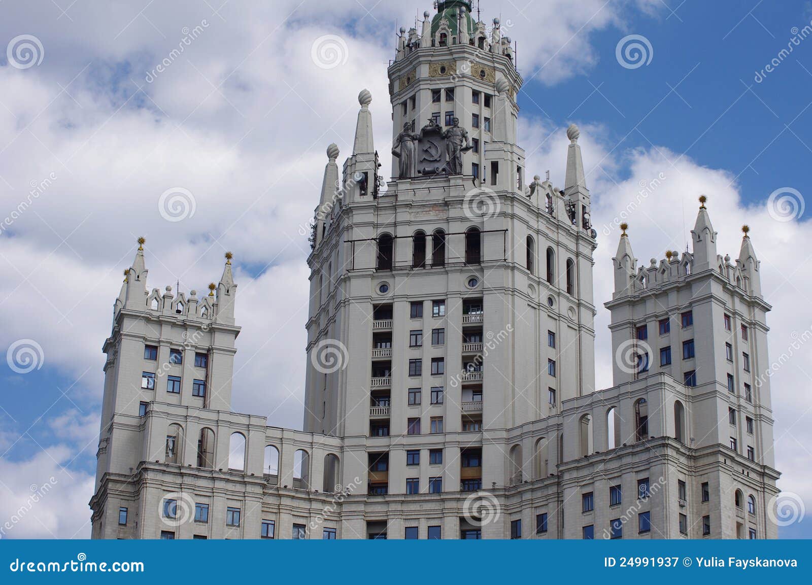 Stalin's Building In Moscow, Russia Royalty Free Stock Photography ...