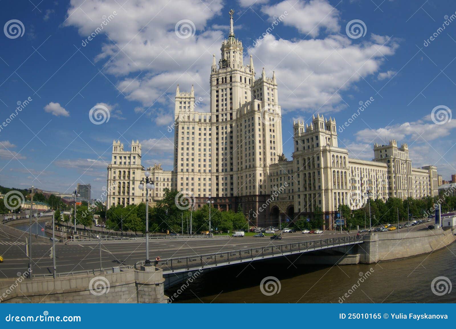 Stalin's Building In Moscow, Russia Royalty Free Stock Photo - Image ...