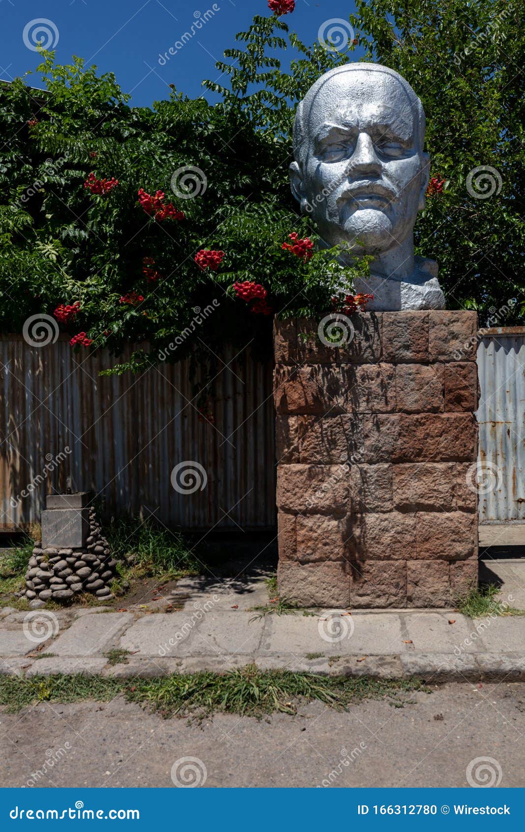 Stalin Statue stock photo. Image of armenia, shadows - 166312780