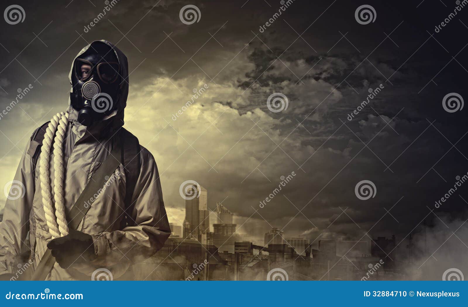 Stalker In Gas Mask Stock Photo | CartoonDealer.com #32884710