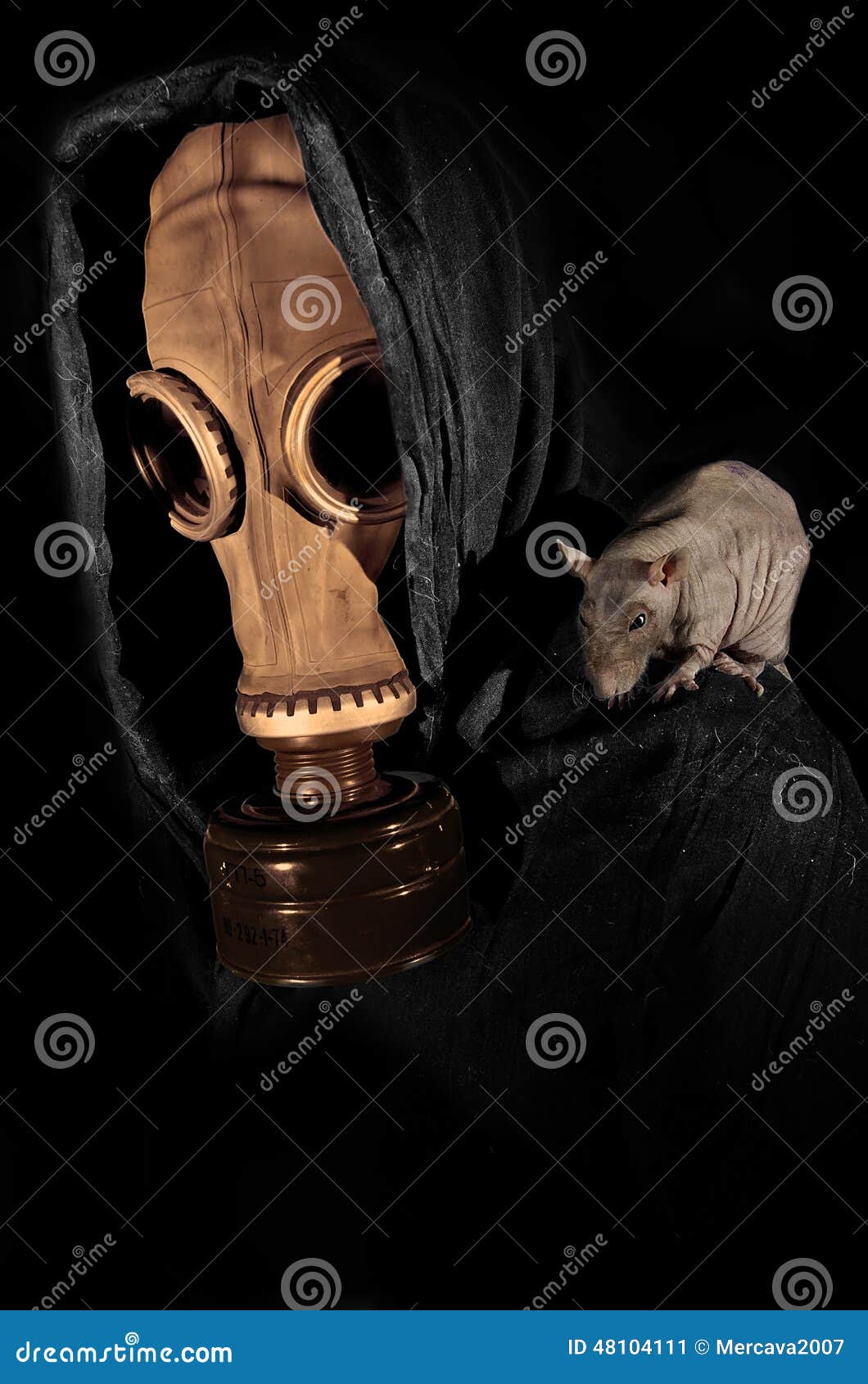 Stalker and rat. stock image. Image of military, nuclear - 48104111
