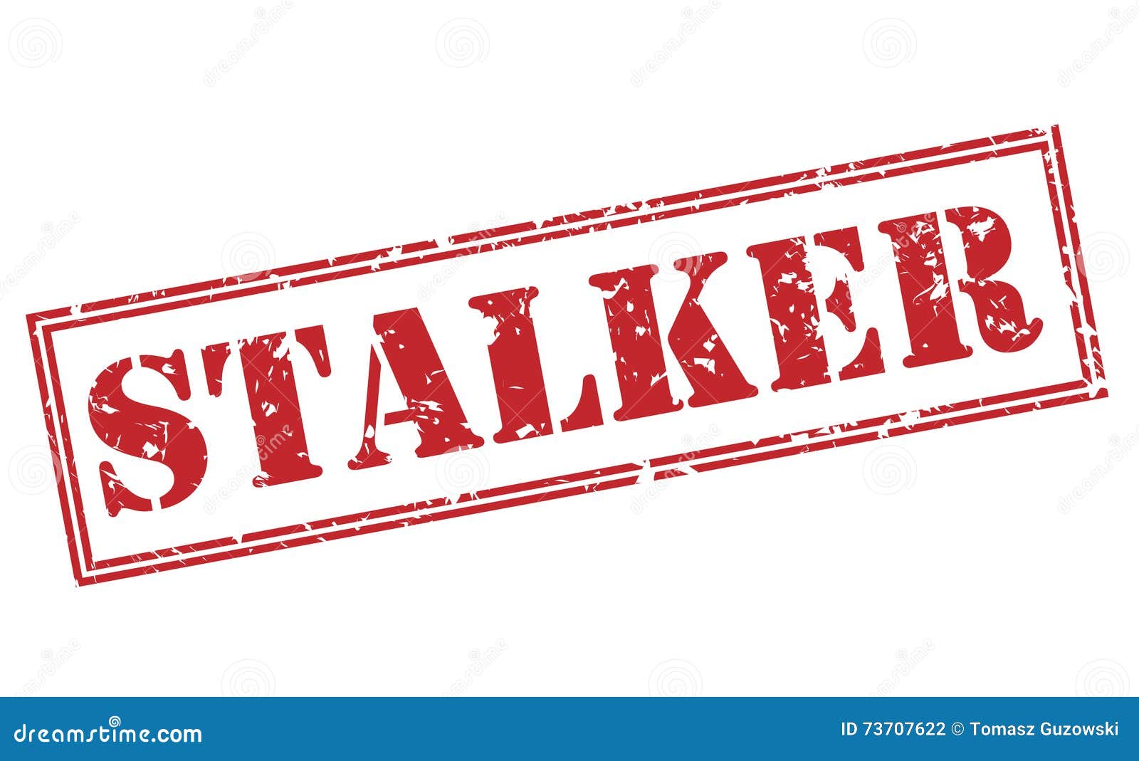 Stalker Rubber Stamp Vector Illustration | CartoonDealer.com #87550430