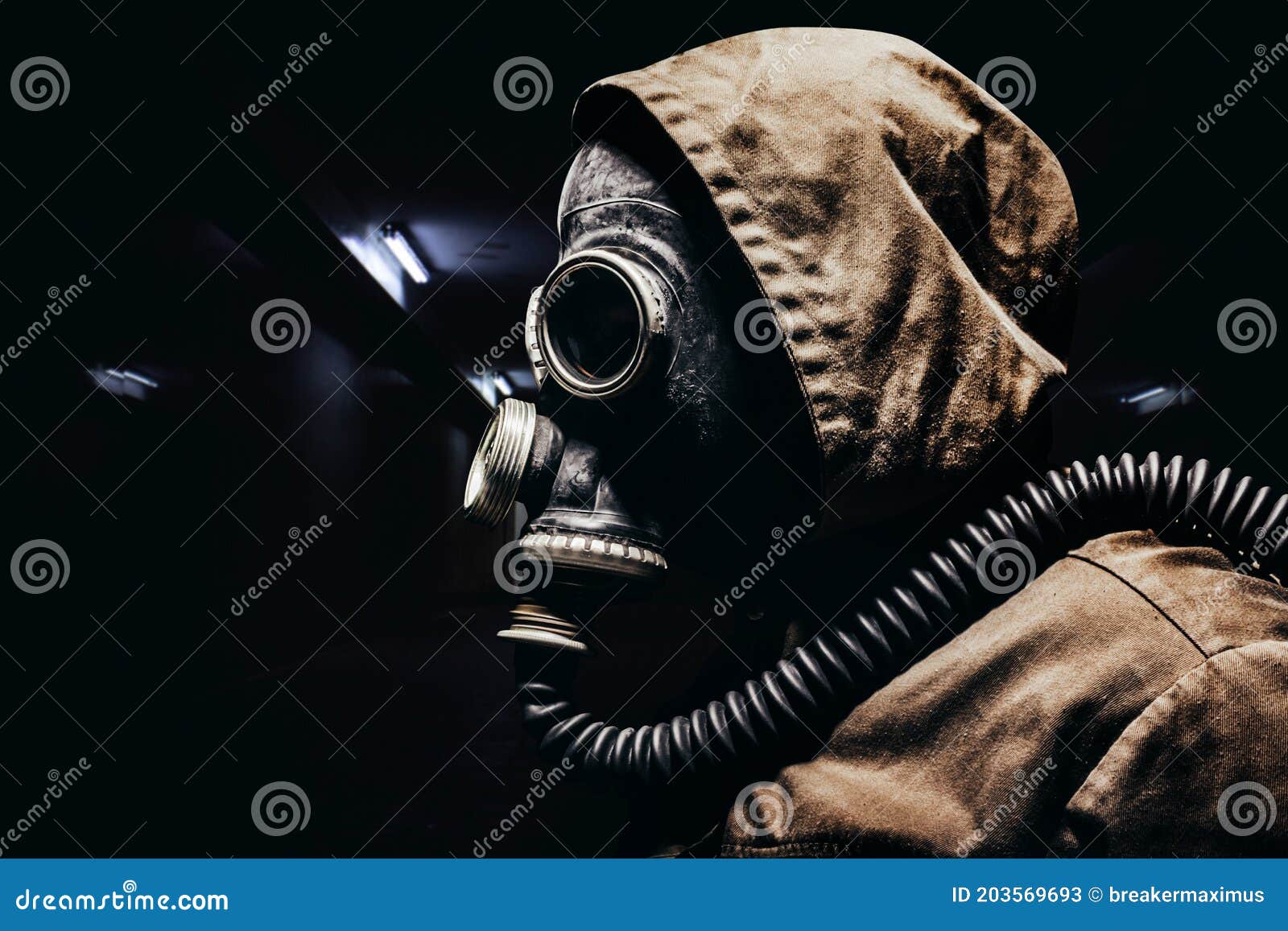 Stalker In Gas Mask Stock Photo | CartoonDealer.com #32884710
