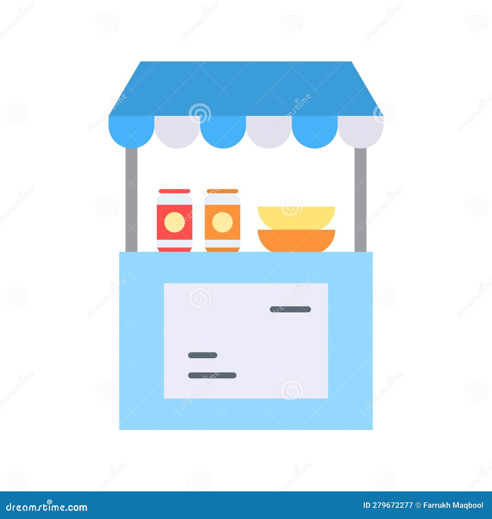 Stall icon vector image. stock vector. Illustration of cultures - 279672277