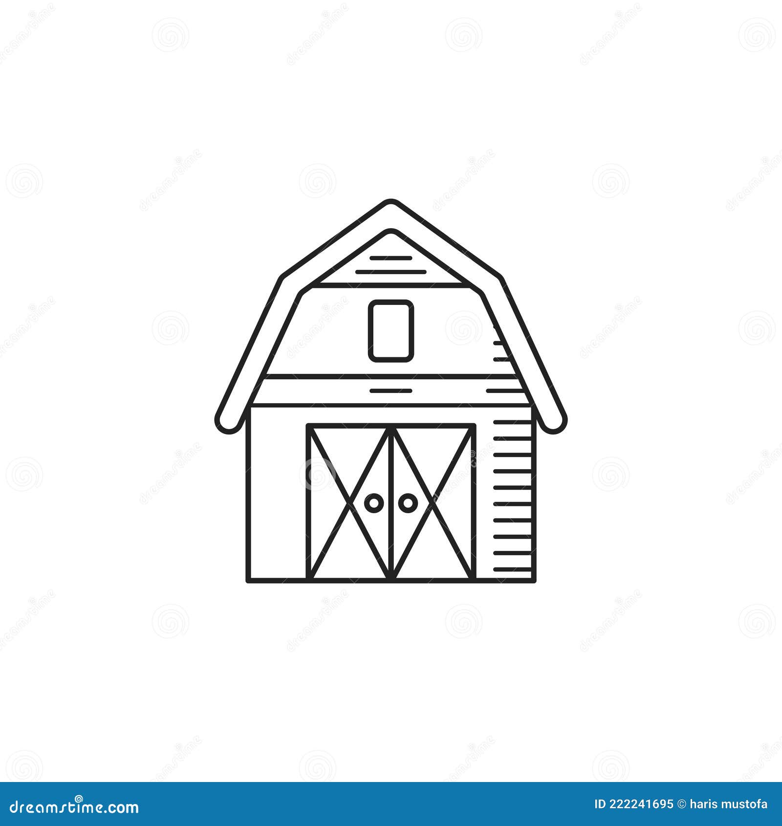 Stall Symbol Design Template Vektor Isoliert Stock Abbildung ...