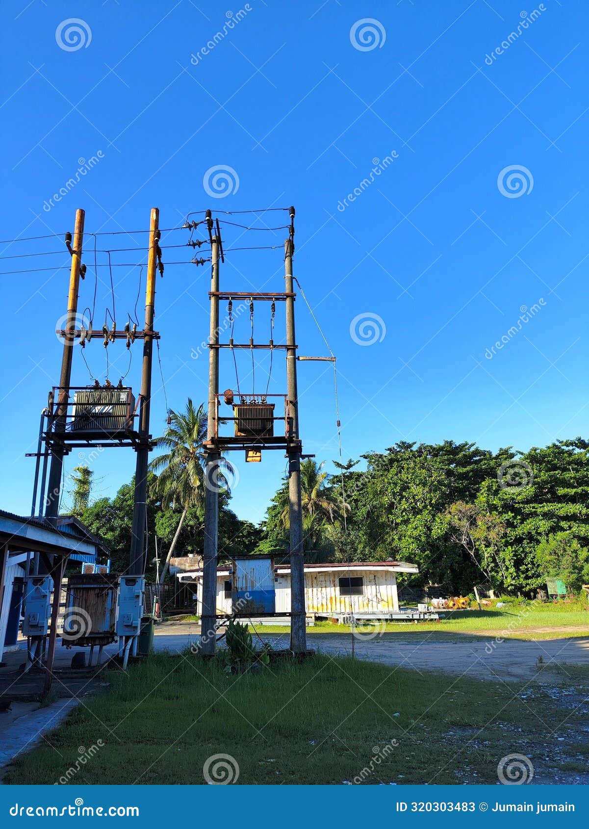 Stalwart Guardians of the Road Stock Image - Image of binary ...