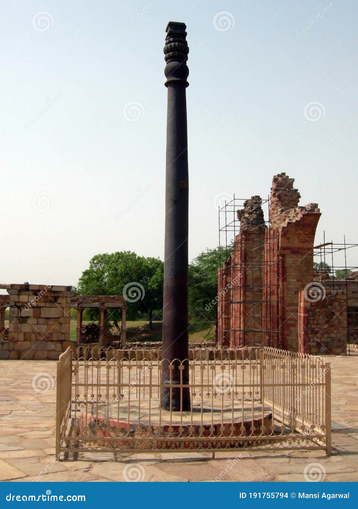 Stambh image stock photo. Image of iron, indian, stambh - 191755794