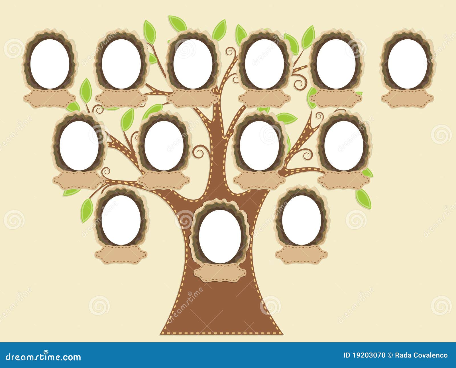 Stamboom vector illustratie. Illustration of illustratie - 19203070