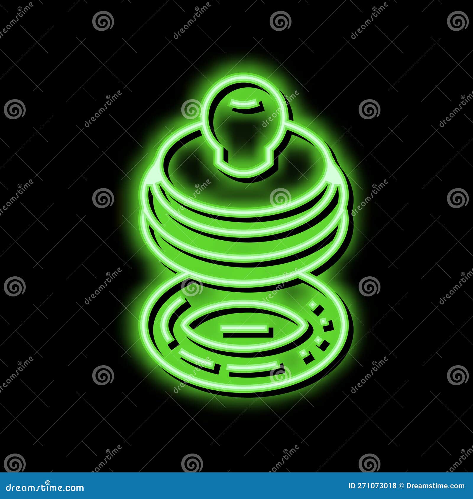 Stamp for Accept Allowance Neon Glow Icon Illustration Stock Vector ...