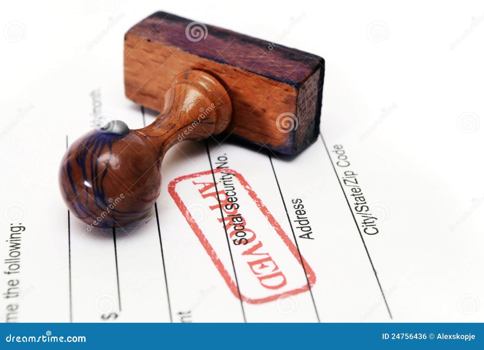 Stamp approved stock photo. Image of office, checklist - 24756436