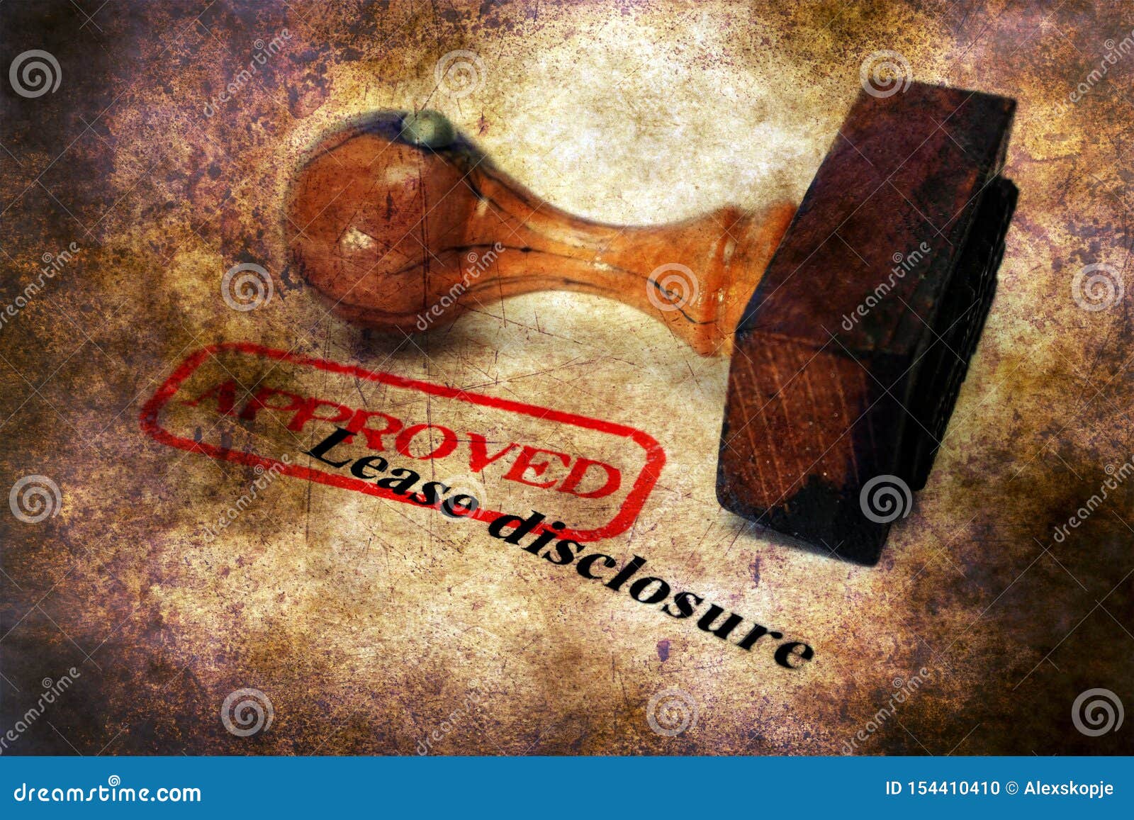 Stamp Approved on Lease Disclosure Stock Photo - Image of financial ...