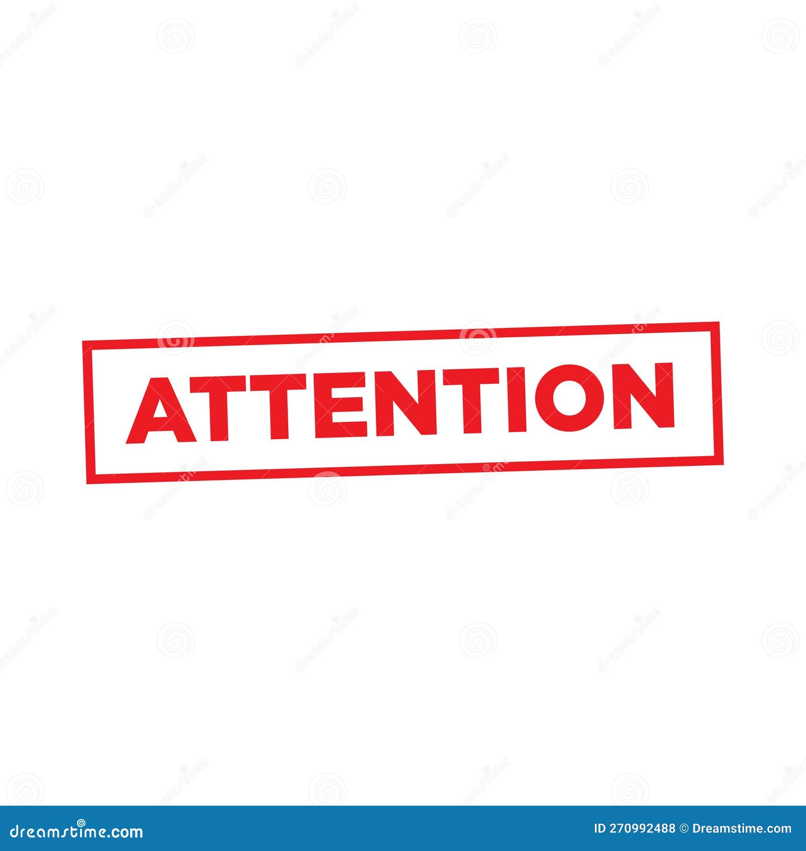 ATTENTION Seal Badge Banner Stamp Template Solid Color with Grunge ...