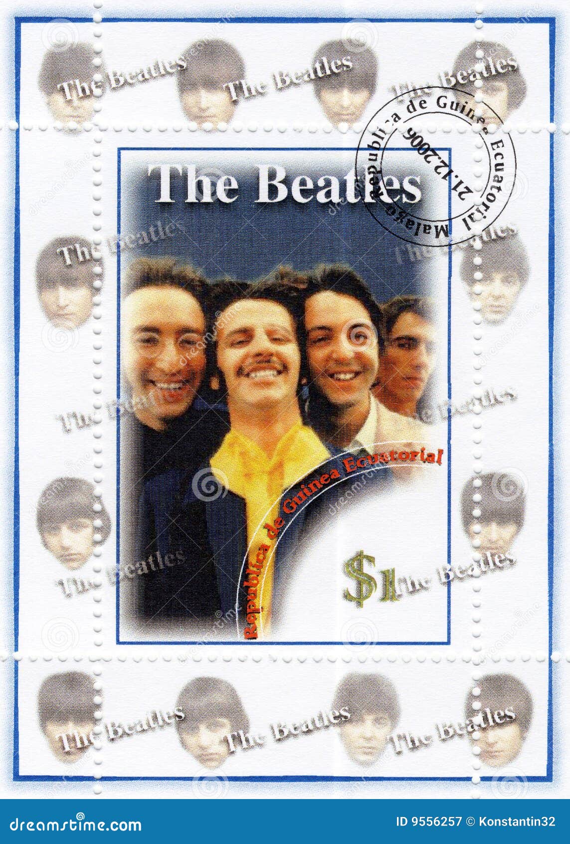 Stamp with the Beatles editorial photography. Image of paul - 9556257