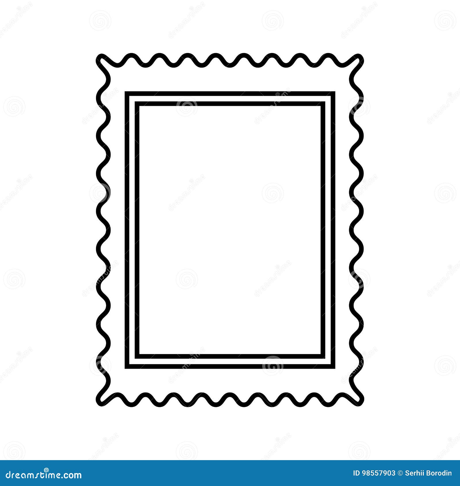 Stamp black color icon . stock vector. Illustration of ripply - 98557903