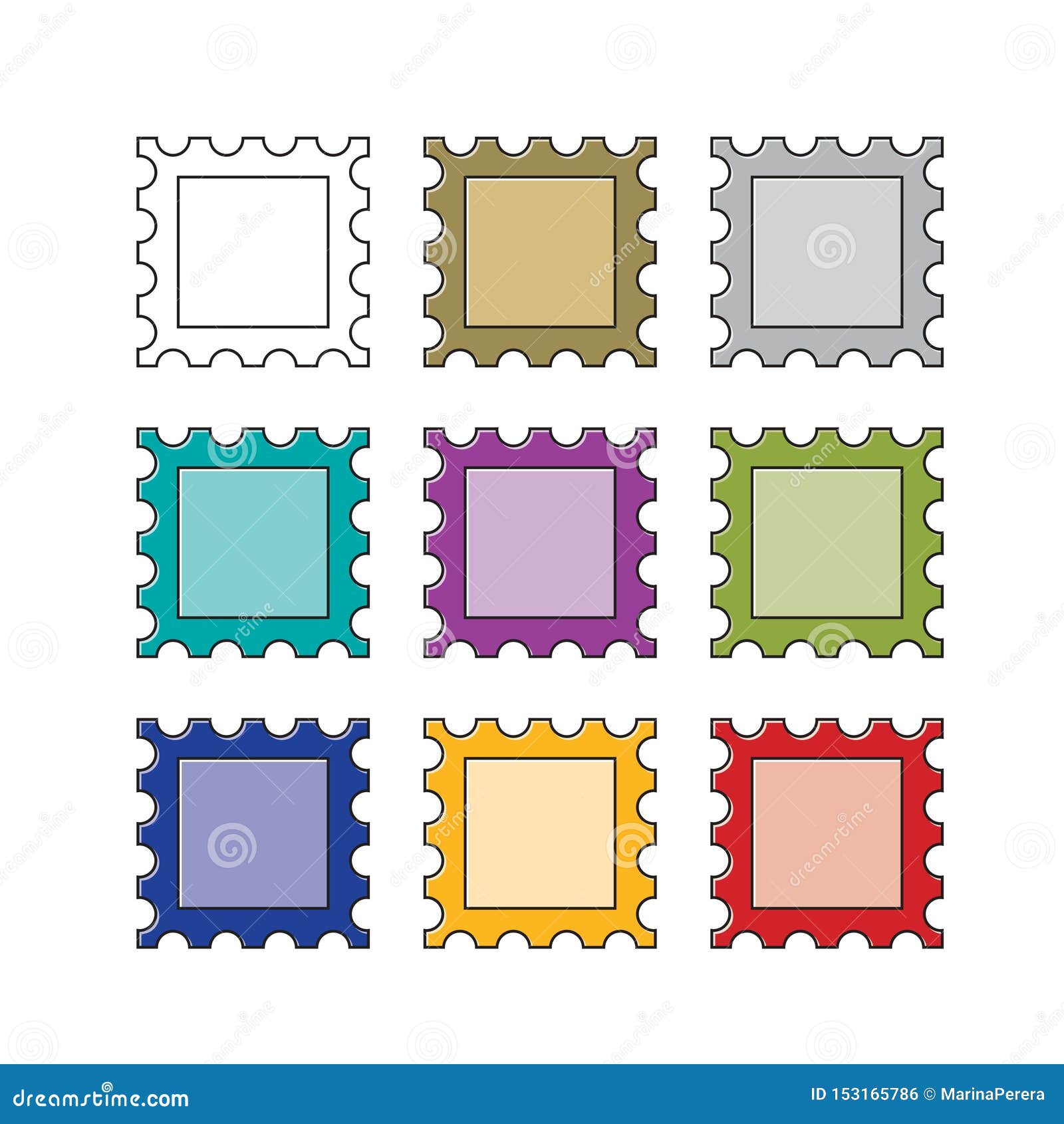 Red Stamp Border With Silhouette Lobster Royalty-Free Illustration ...