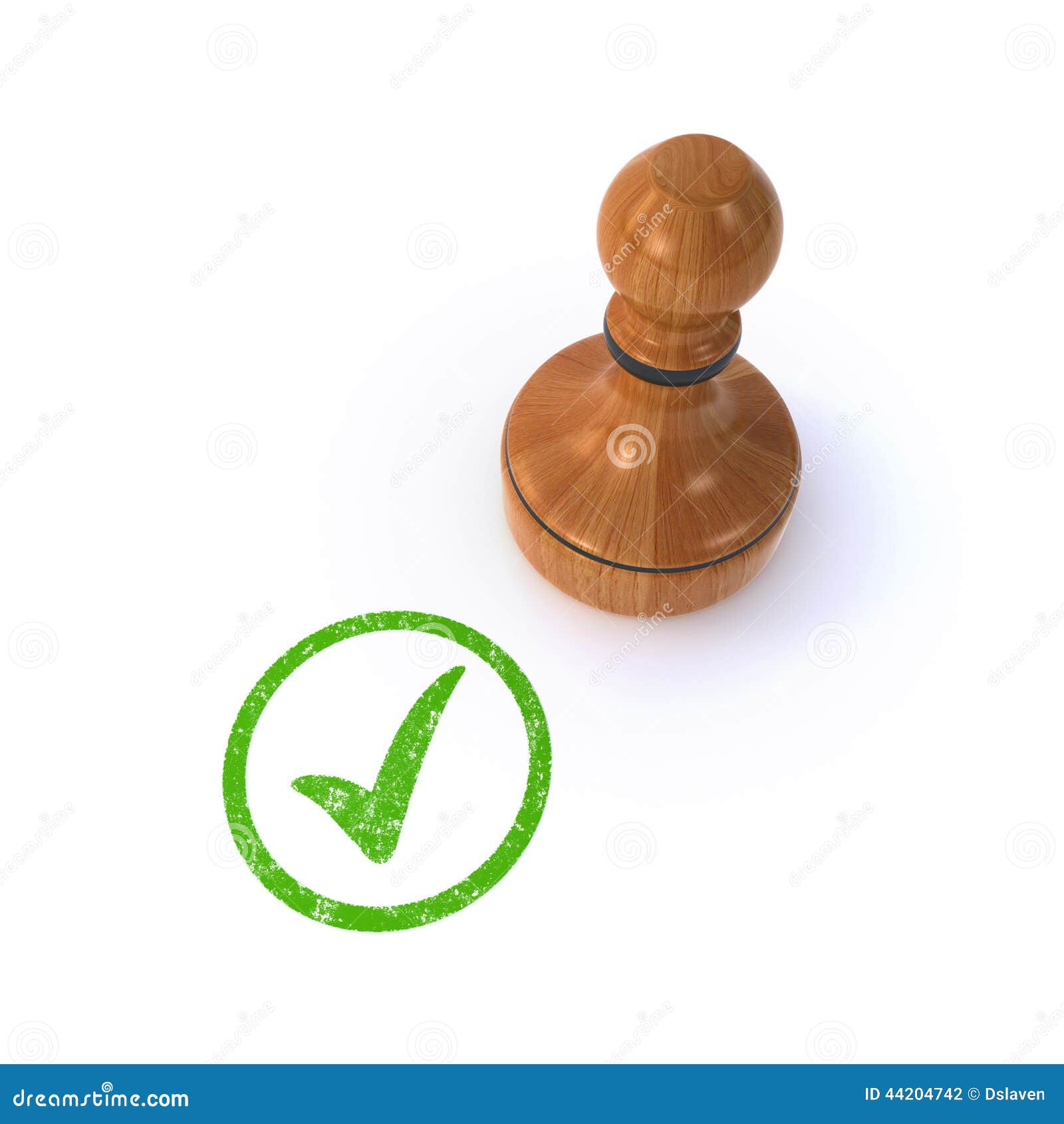 Stamp checked stock illustration. Illustration of document - 44204742