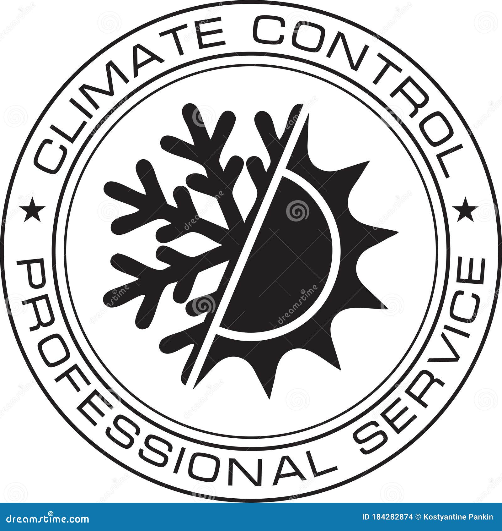 Stamp climate control stock vector. Illustration of imprint - 184282874