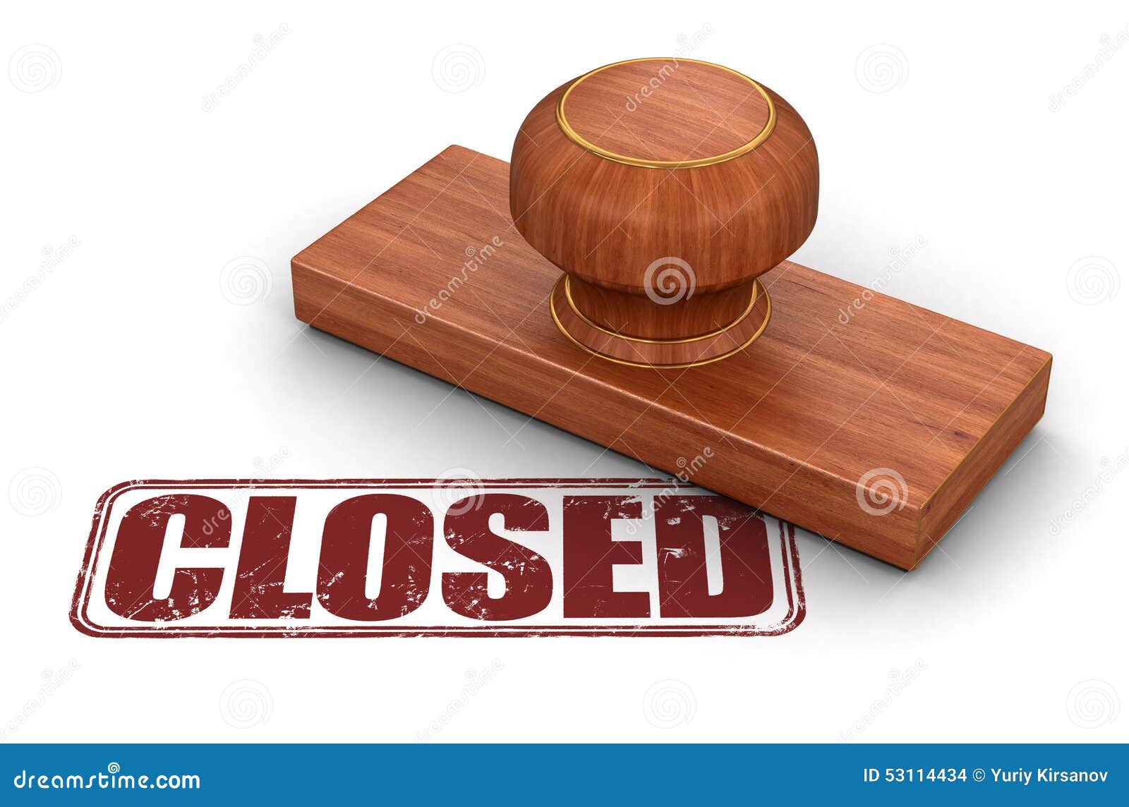 Stamp Closed stock illustration. Illustration of received - 53114434