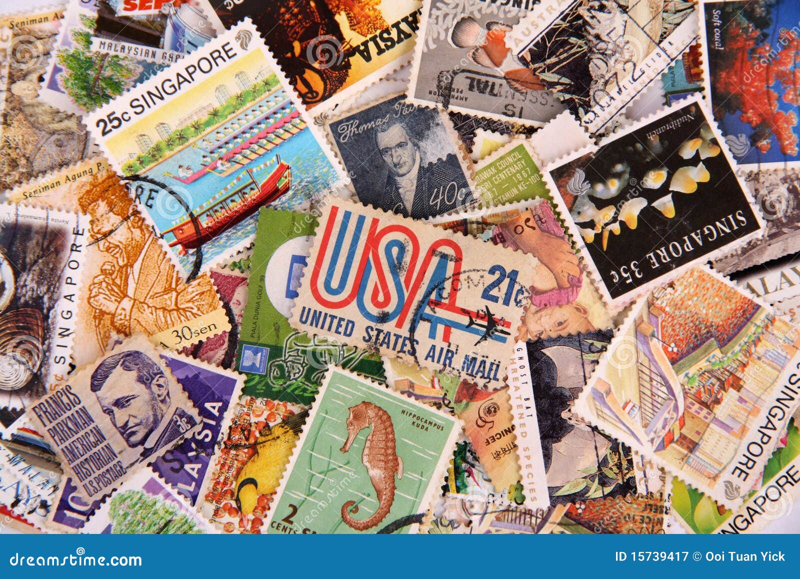 Stamp Collection editorial photography. Image of objects - 15739417