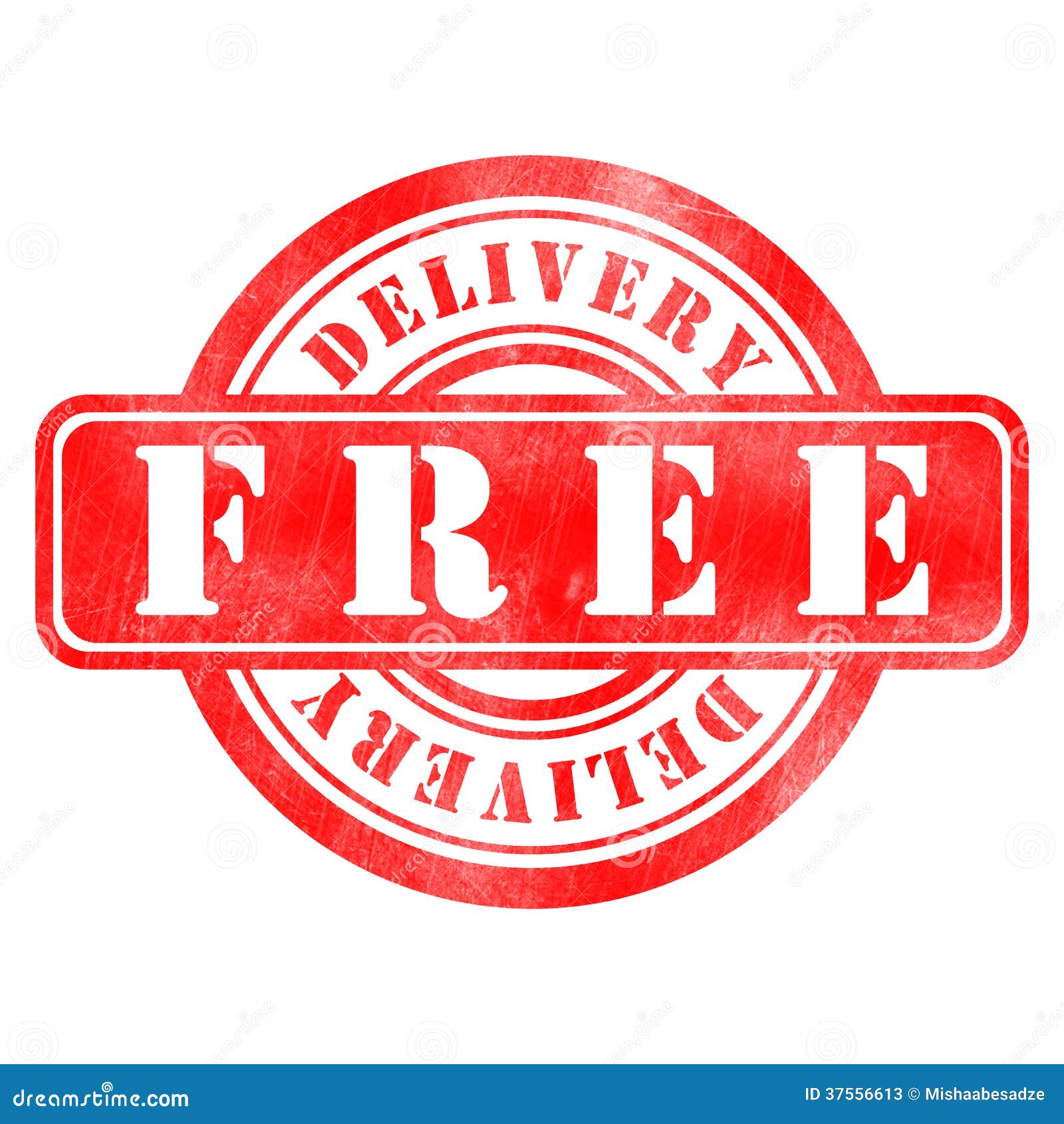 Stamp of Delivery free stock illustration. Illustration of sign - 37556613