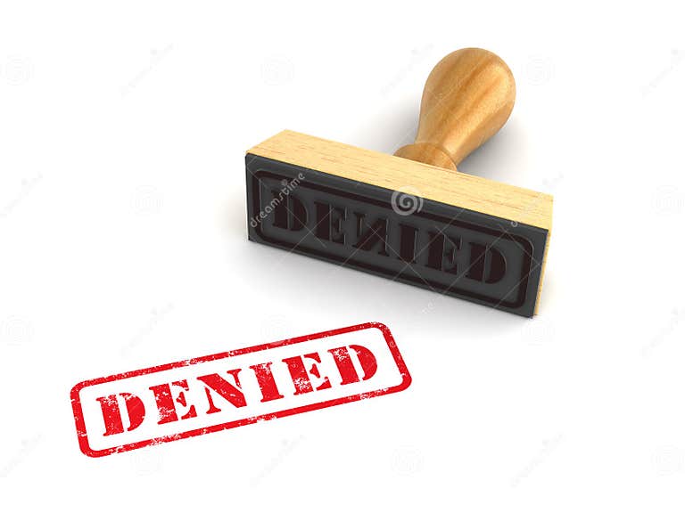 Stamp Denied stock illustration. Illustration of rubber - 11756239