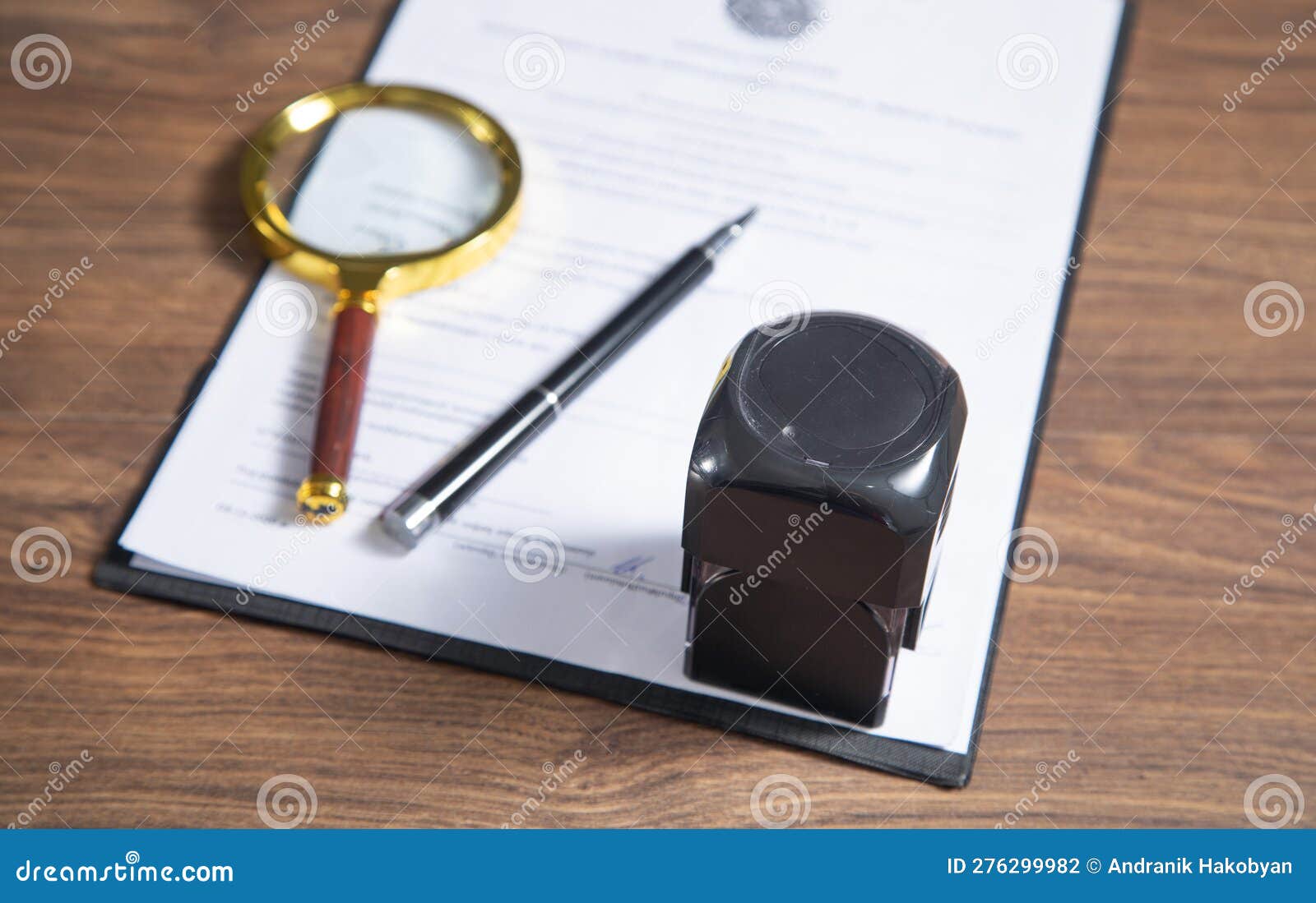 Stamp on Document on the Desk Stock Photo - Image of paperwork ...