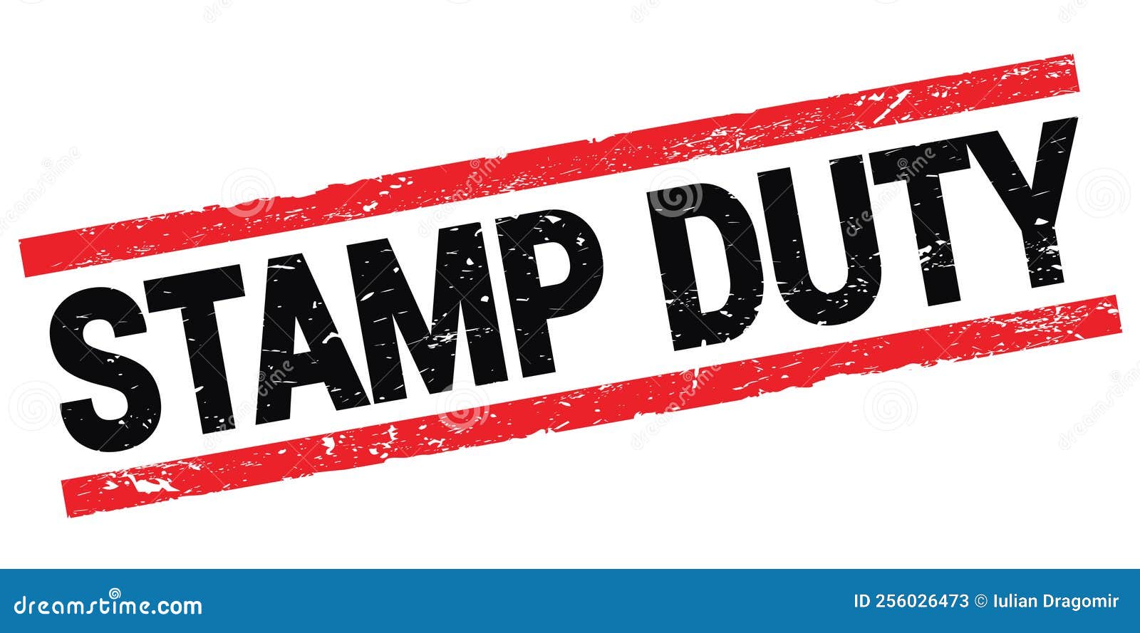 STAMP DUTY Text on Black-red Rectangle Stamp Sign Stock Illustration ...
