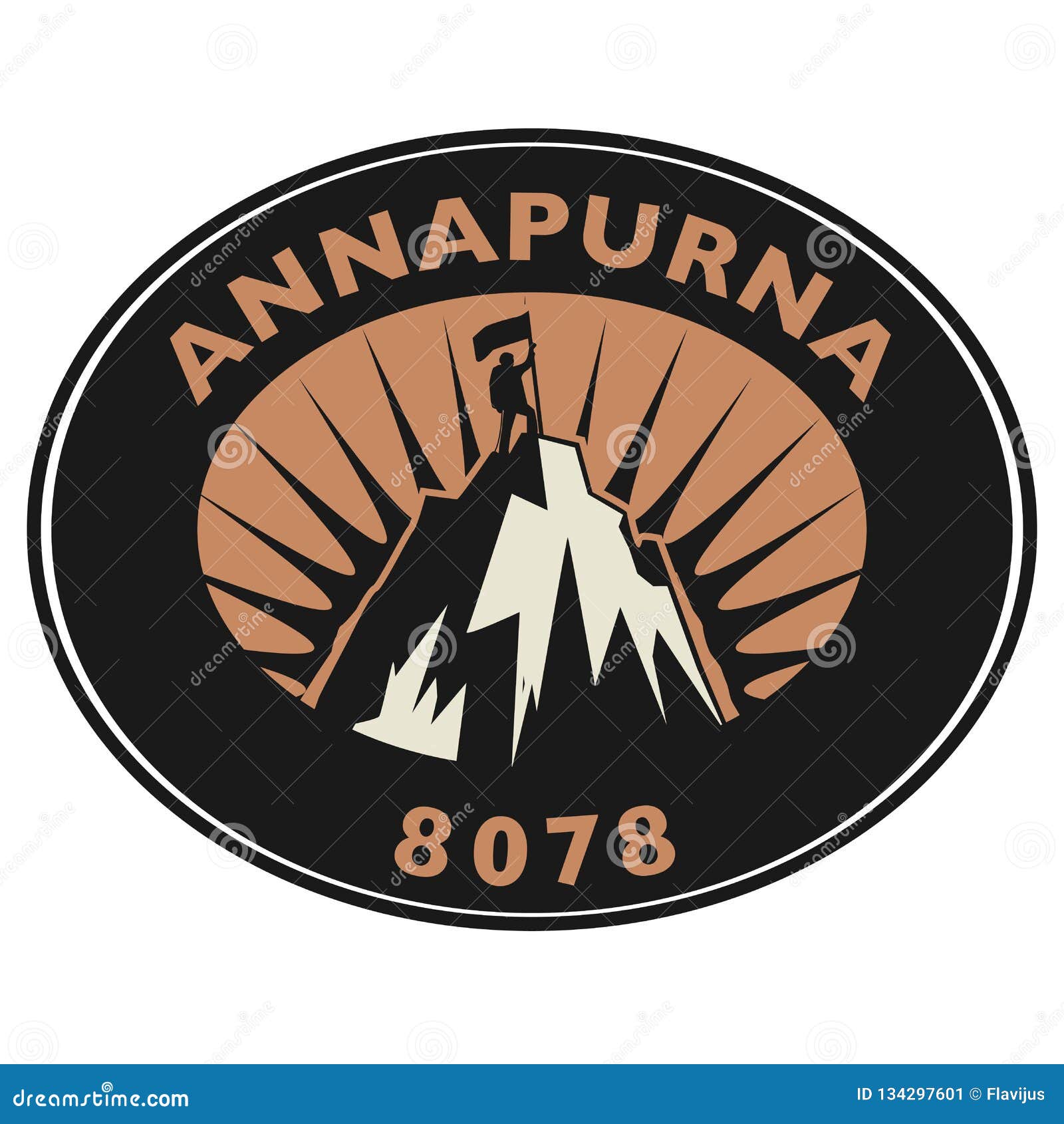 Stamp or Emblem with Text Annapurna Stock Vector - Illustration of sign ...