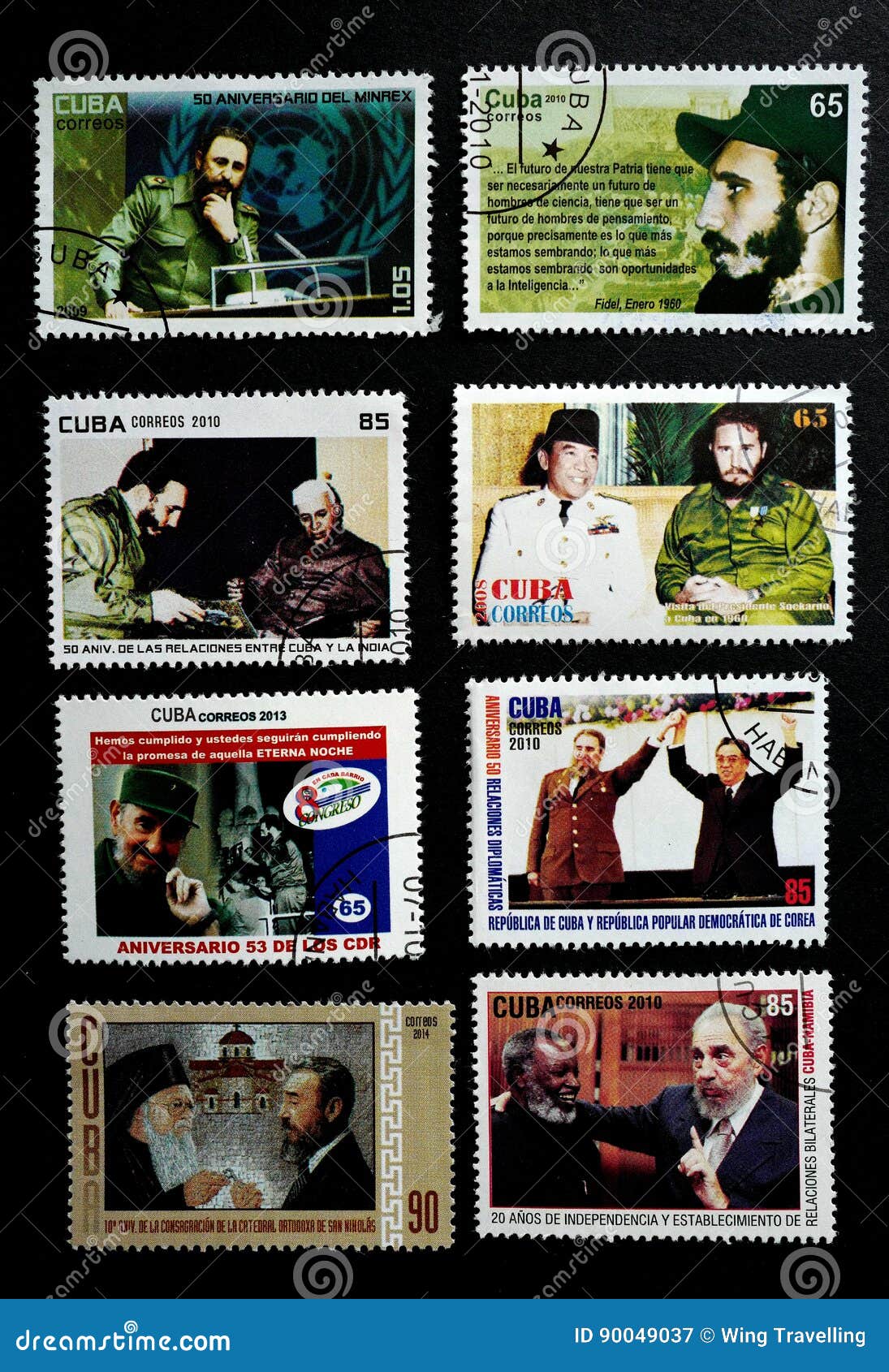 Stamp of Fidel Castro editorial photography. Image of political - 90049037