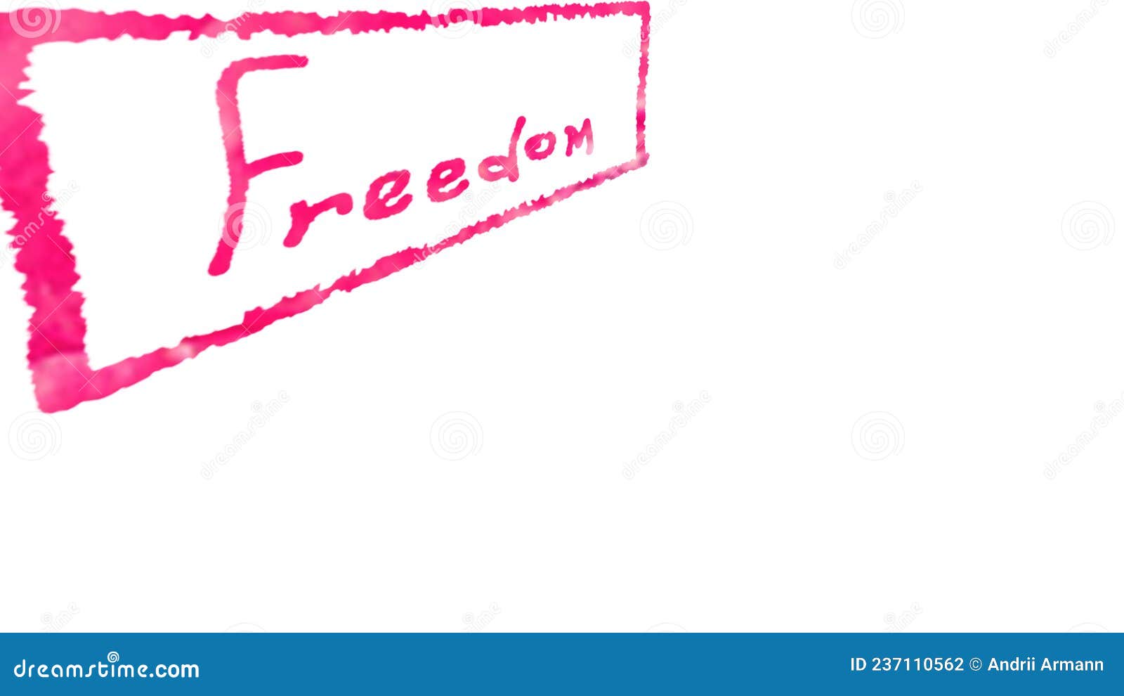 Stamp Freedom in Pink Font, Icon with the Word Freedom Stock ...