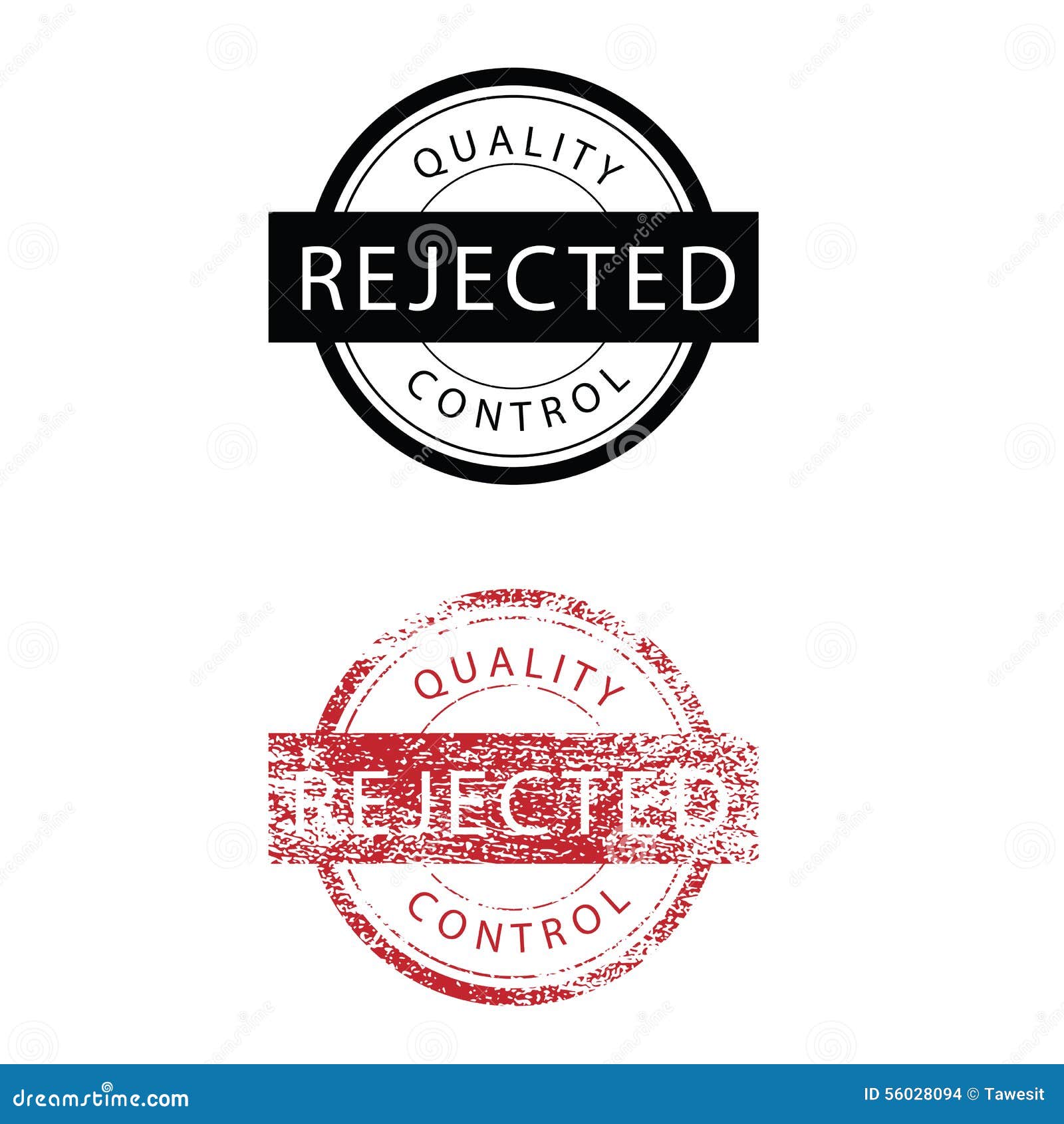 Grunge Red Rejected Square Rubber Seal Stamp Vector Illustration ...