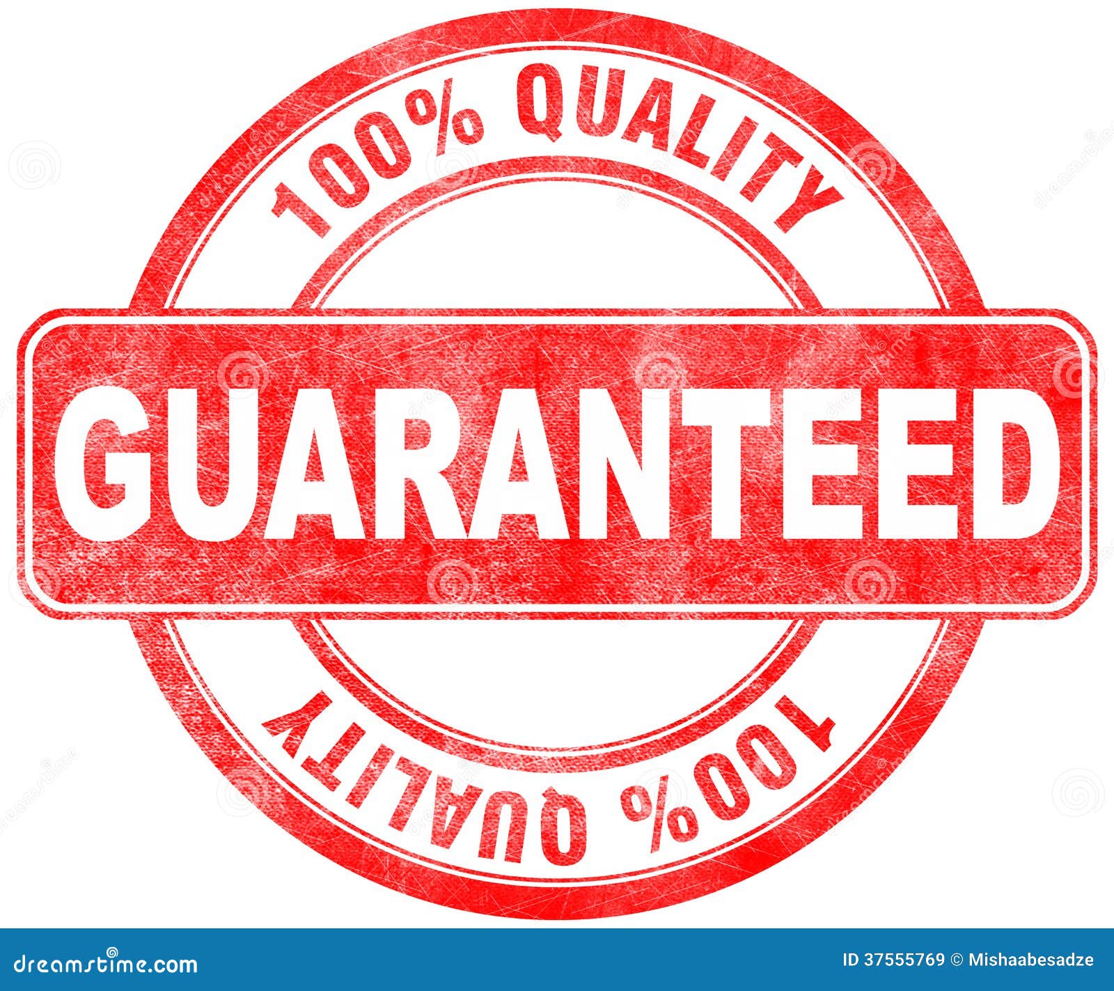 Stamp of Guaranteed stock illustration. Illustration of assurance ...