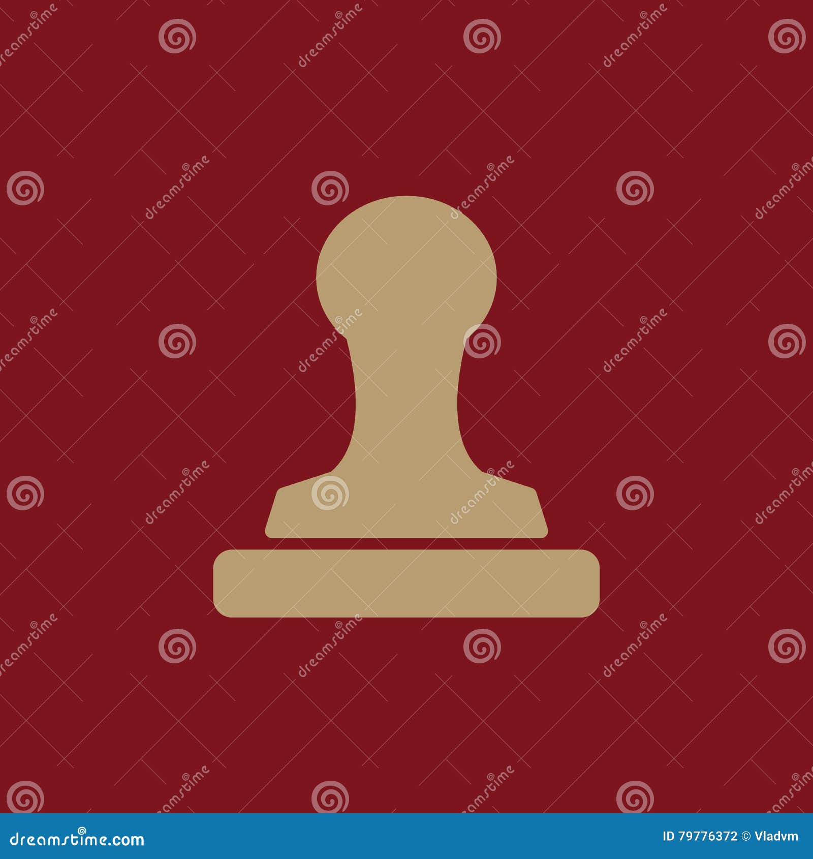 The Stamp Icon. Cliche Symbol Stock Vector - Illustration of icon ...