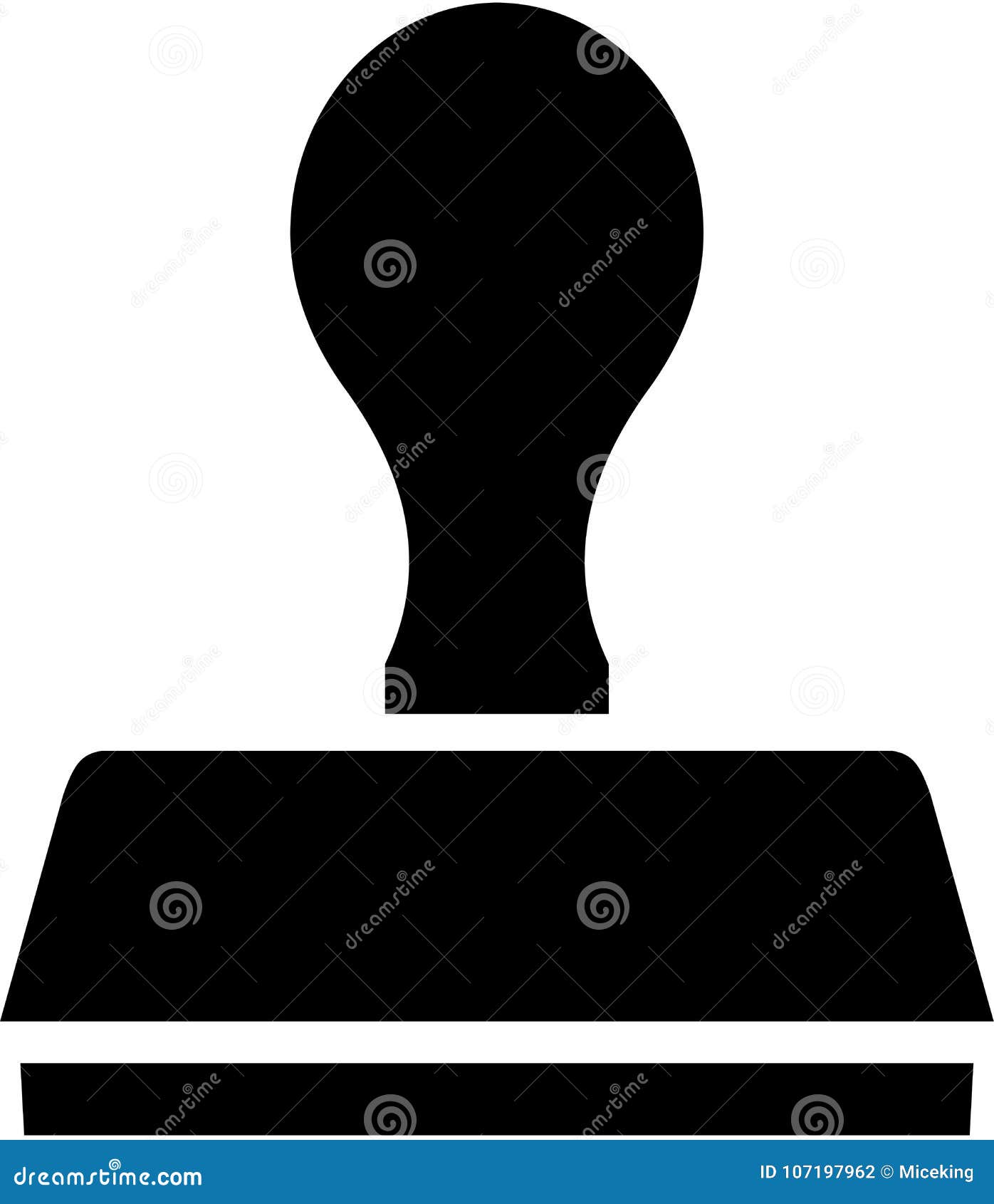 Stamp icon mail stock vector. Illustration of pictogram - 107197962