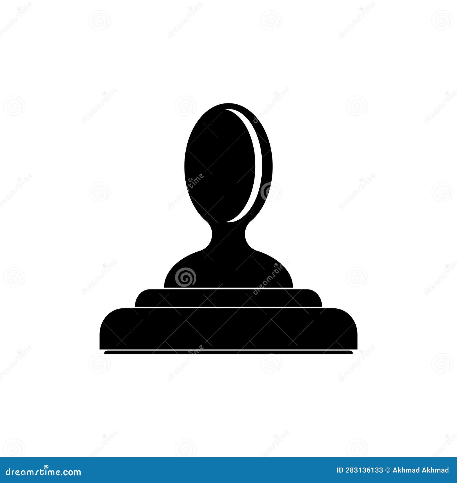 Stamp icon stock vector. Illustration of device, quality - 283136133