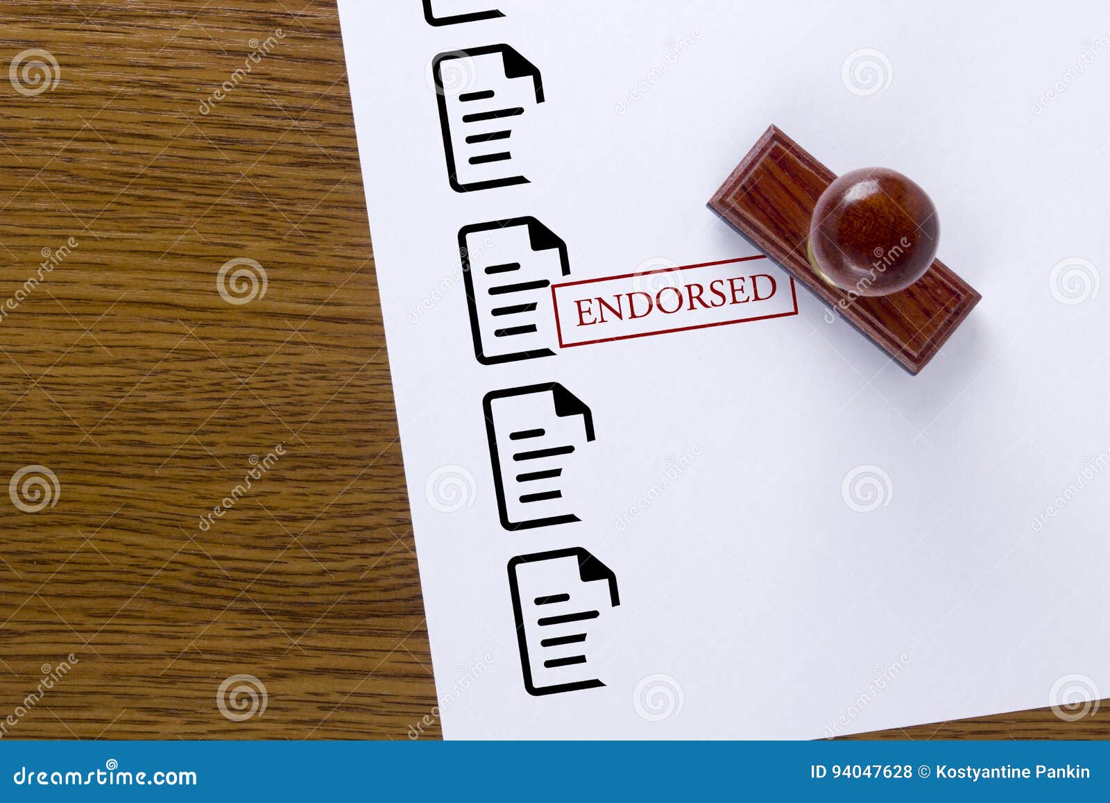 Stamp impression endorsed stock illustration. Illustration of graphic ...