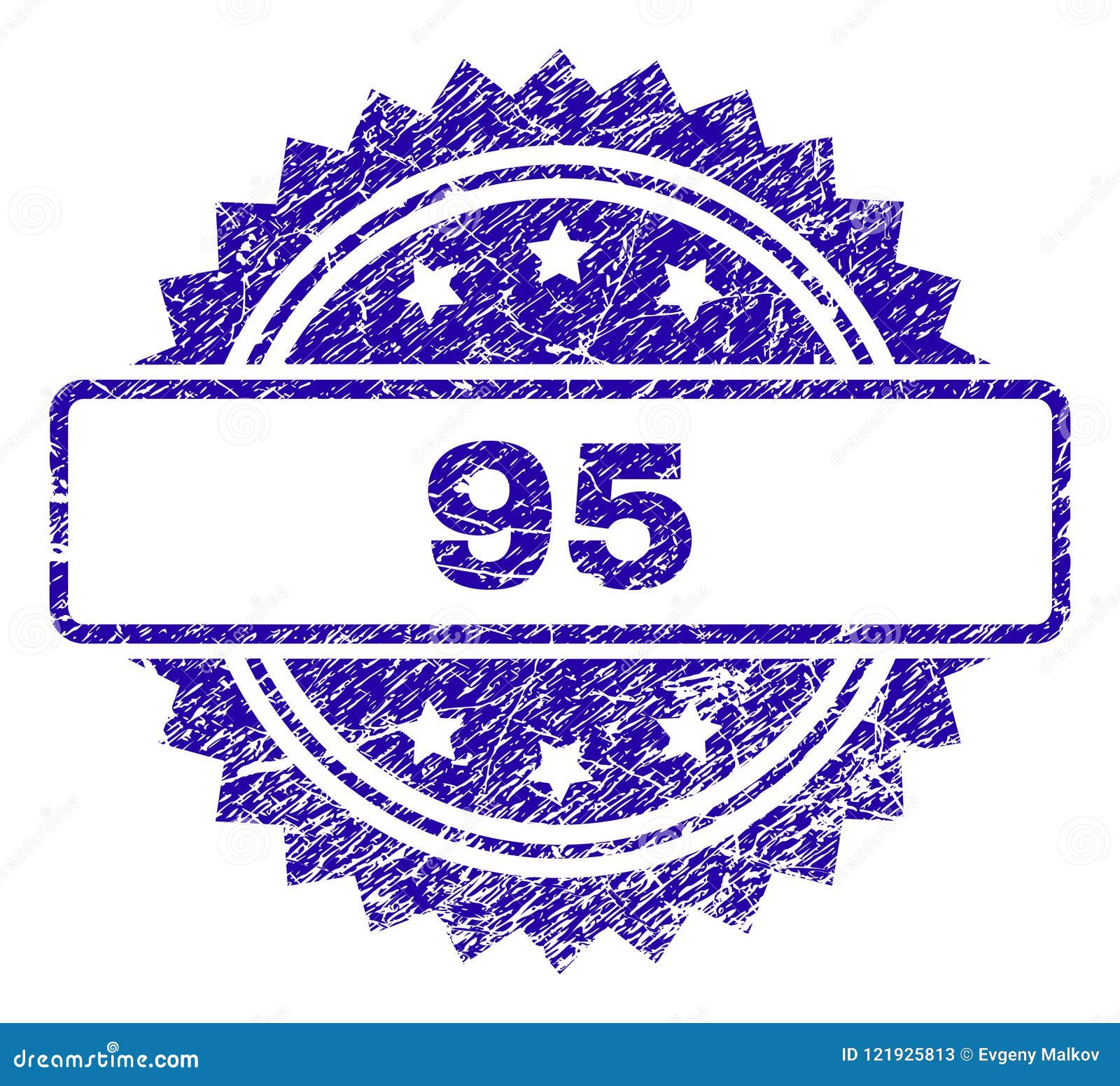Scratched 95 Stamp Seal stock vector. Illustration of numeric - 121925813