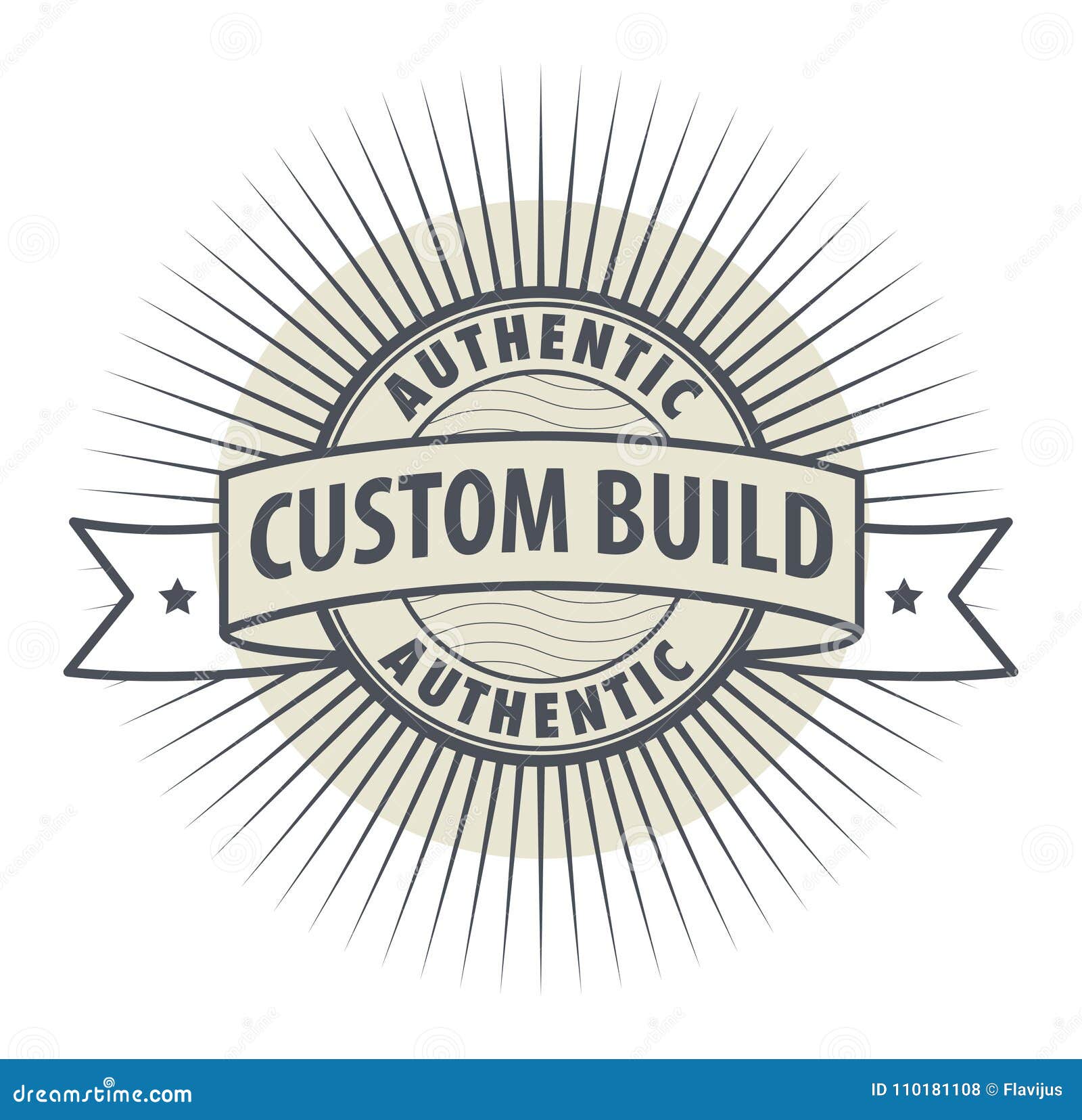 Stamp or Label Custom Build Stock Vector - Illustration of insignia ...